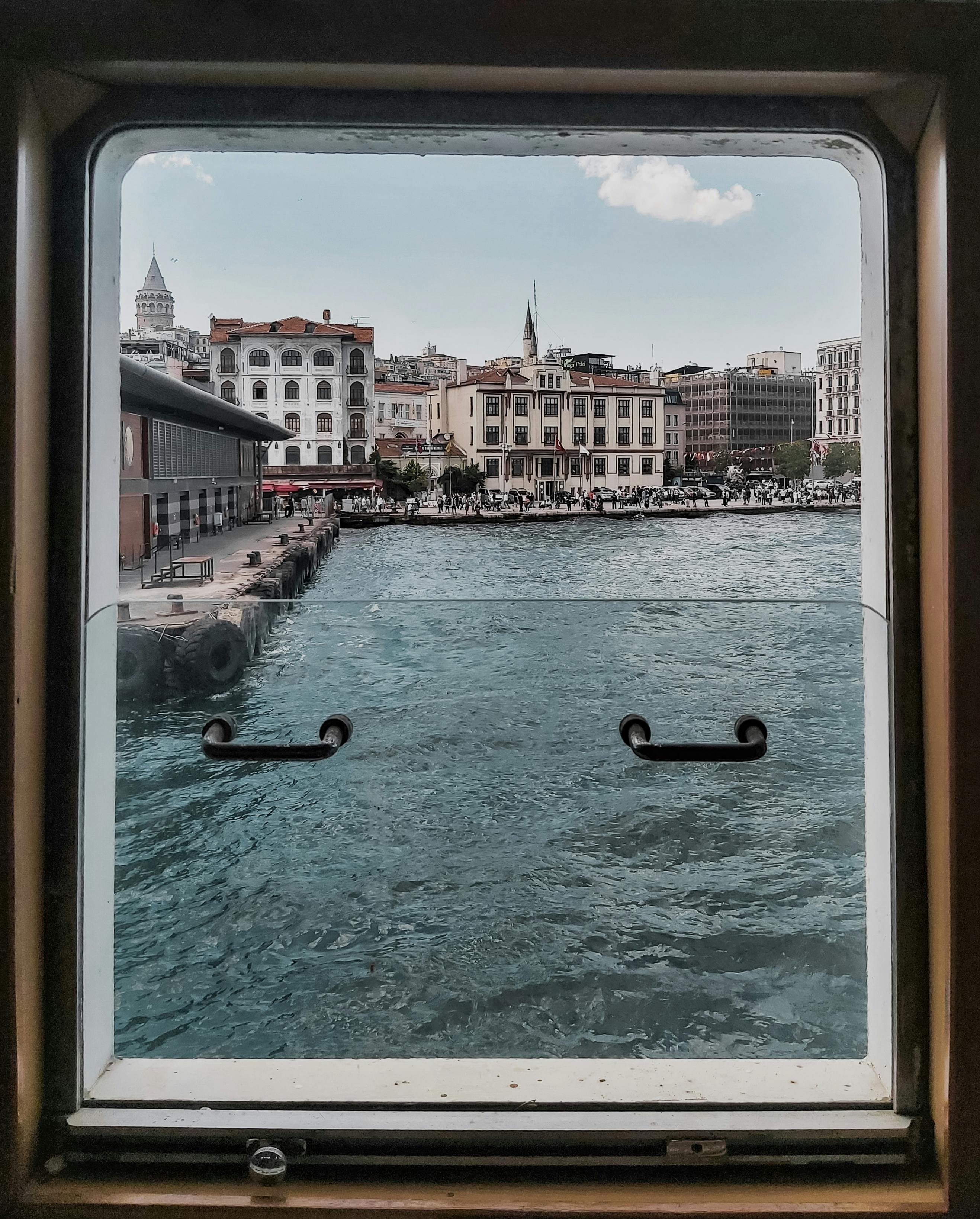 Pier View on a Window · Free Stock Photo