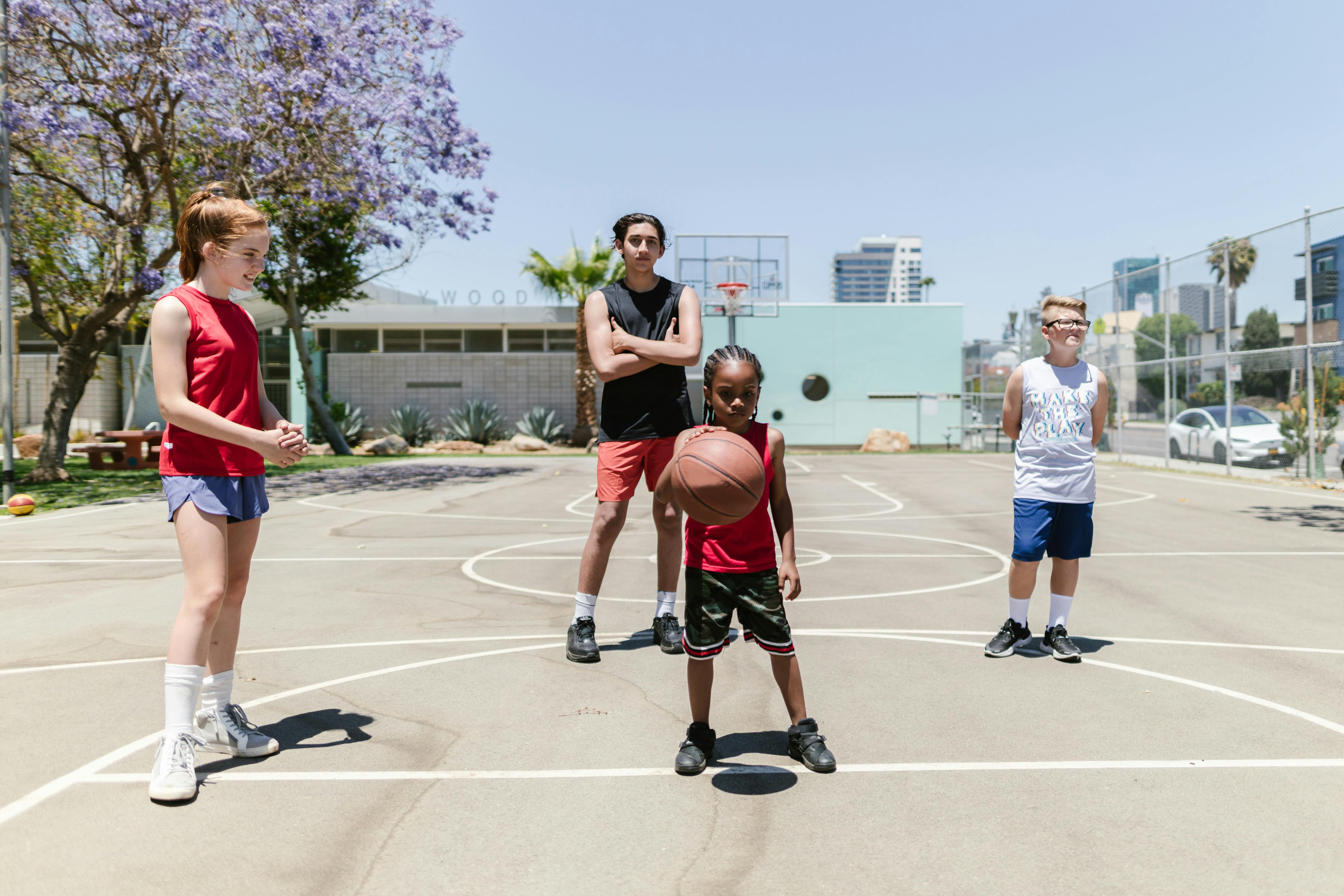Kids Playing Basketball · Free Stock Photo