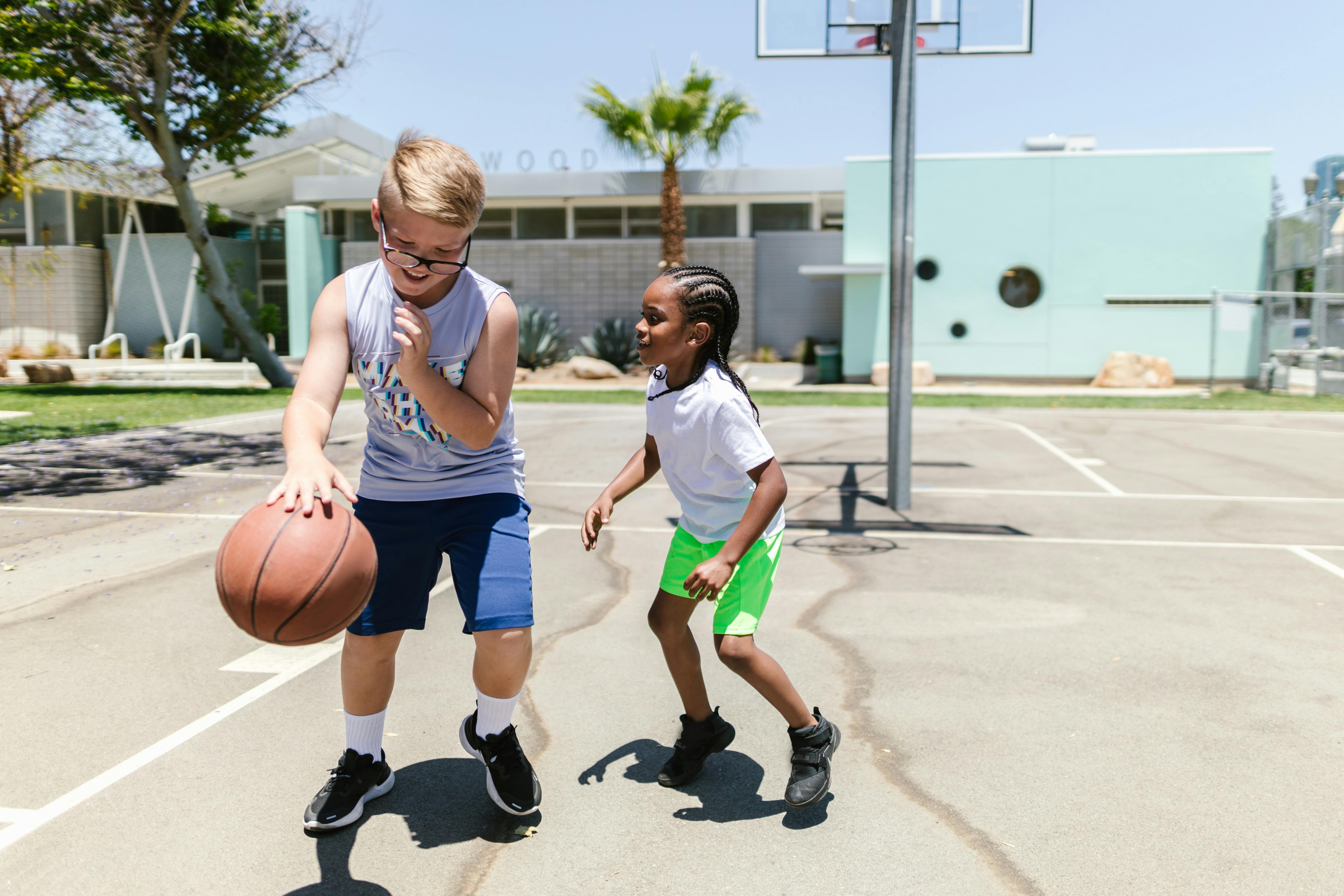 Kids Playing Basketball · Free Stock Photo