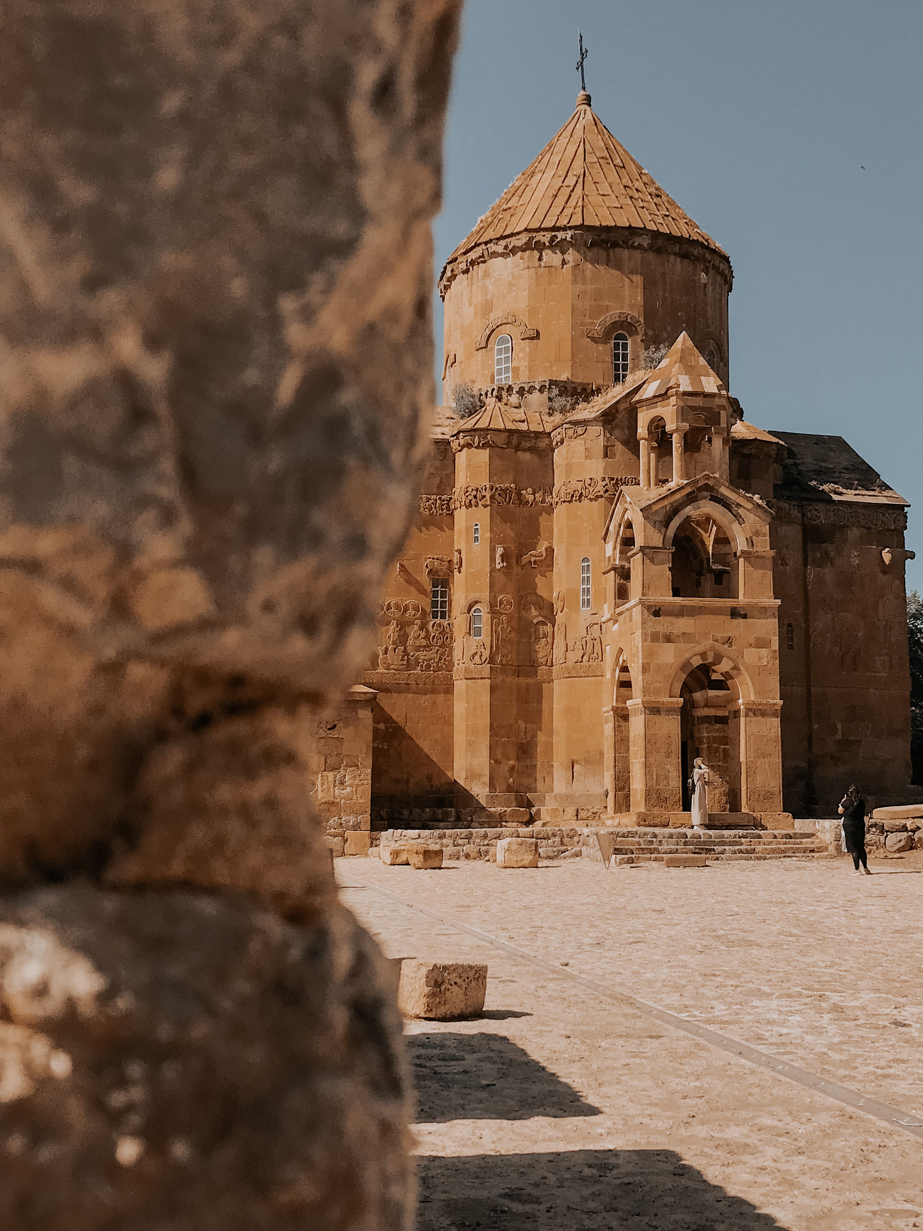 Old Greek Orthodox church located on cape · Free Stock Photo