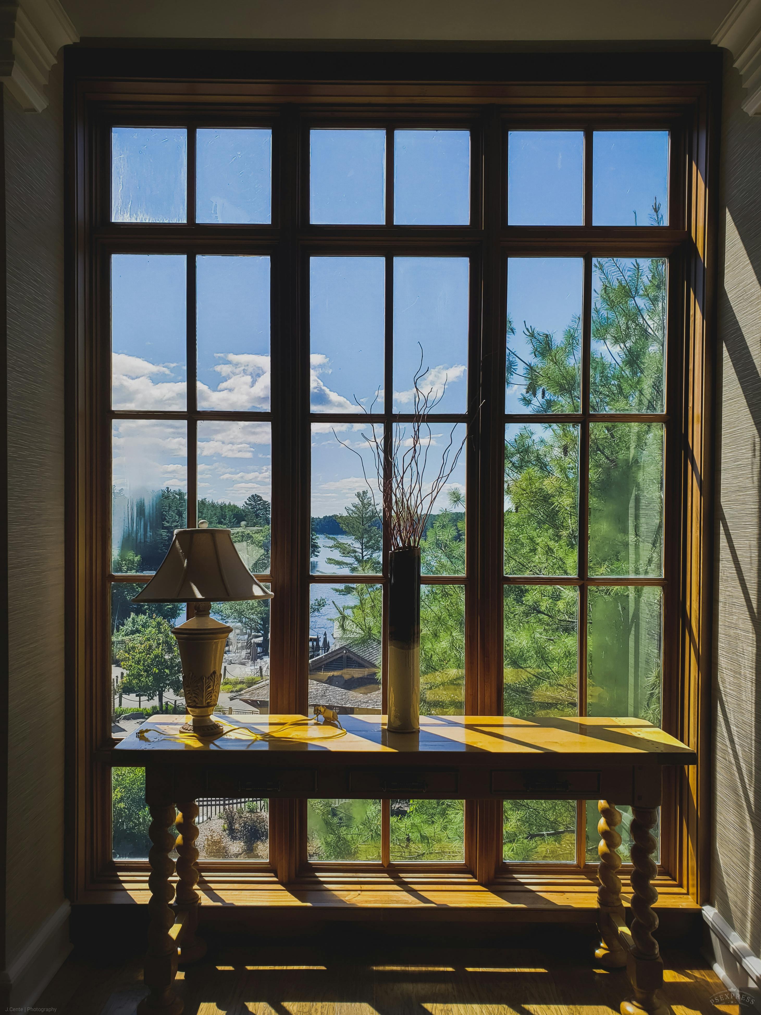 Beautiful View from a Big Window in a Luxurious House · Free Stock Photo