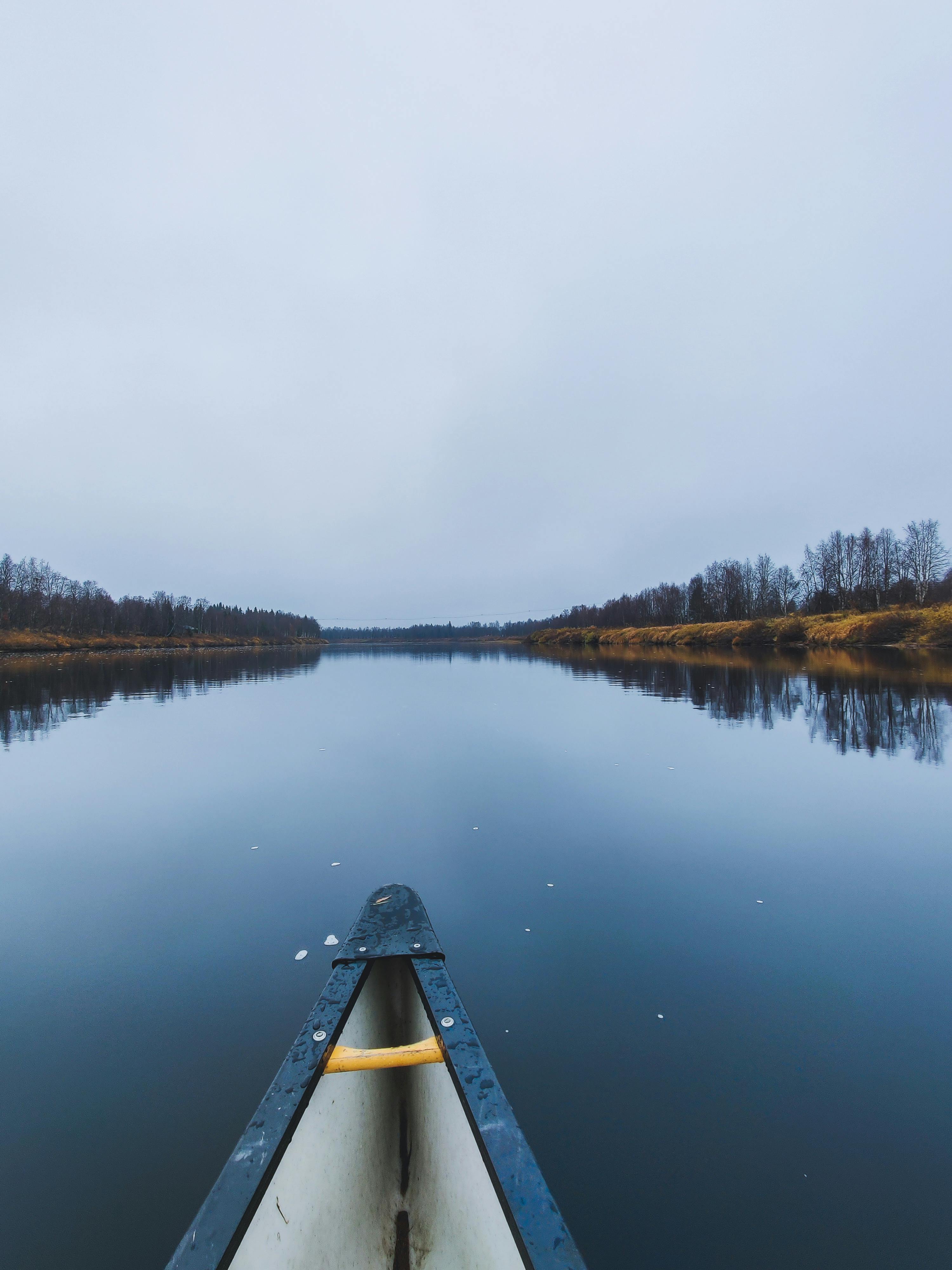 Point of View of a Person on a Boat in a Lake · Free Stock Photo