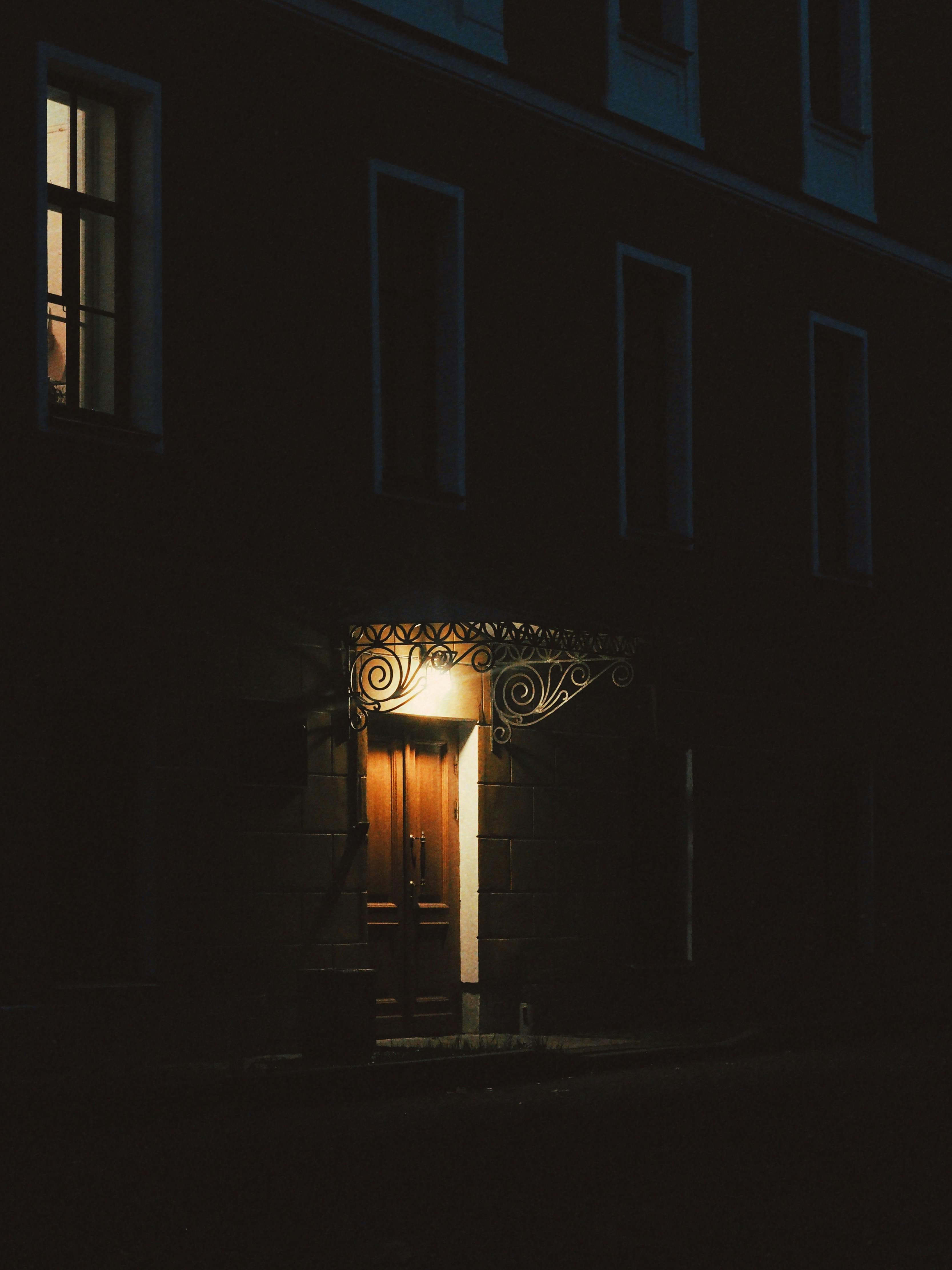 A Light Above the Doorway · Free Stock Photo