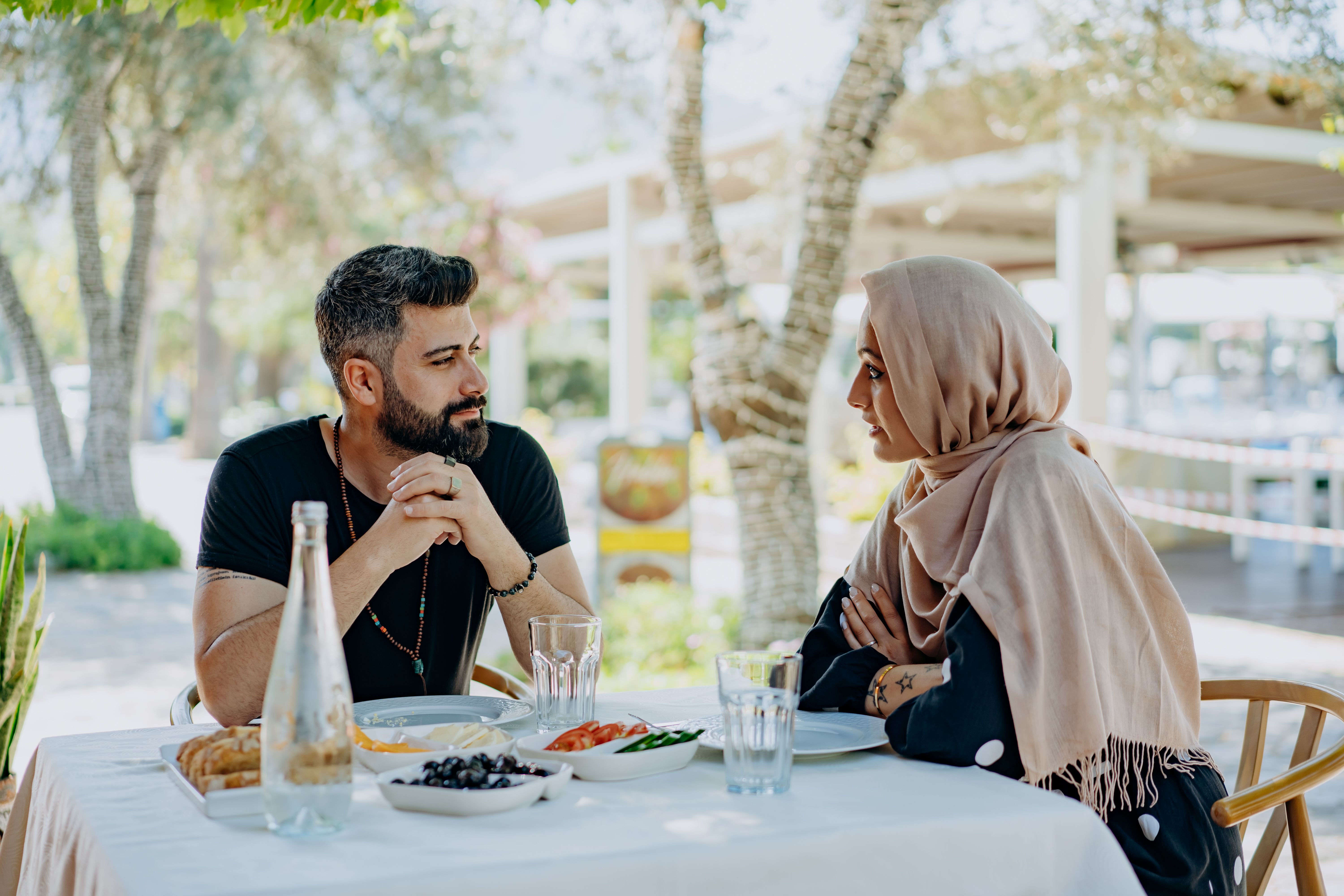 A Romantic Couple Having a Lunch · Free Stock Photo