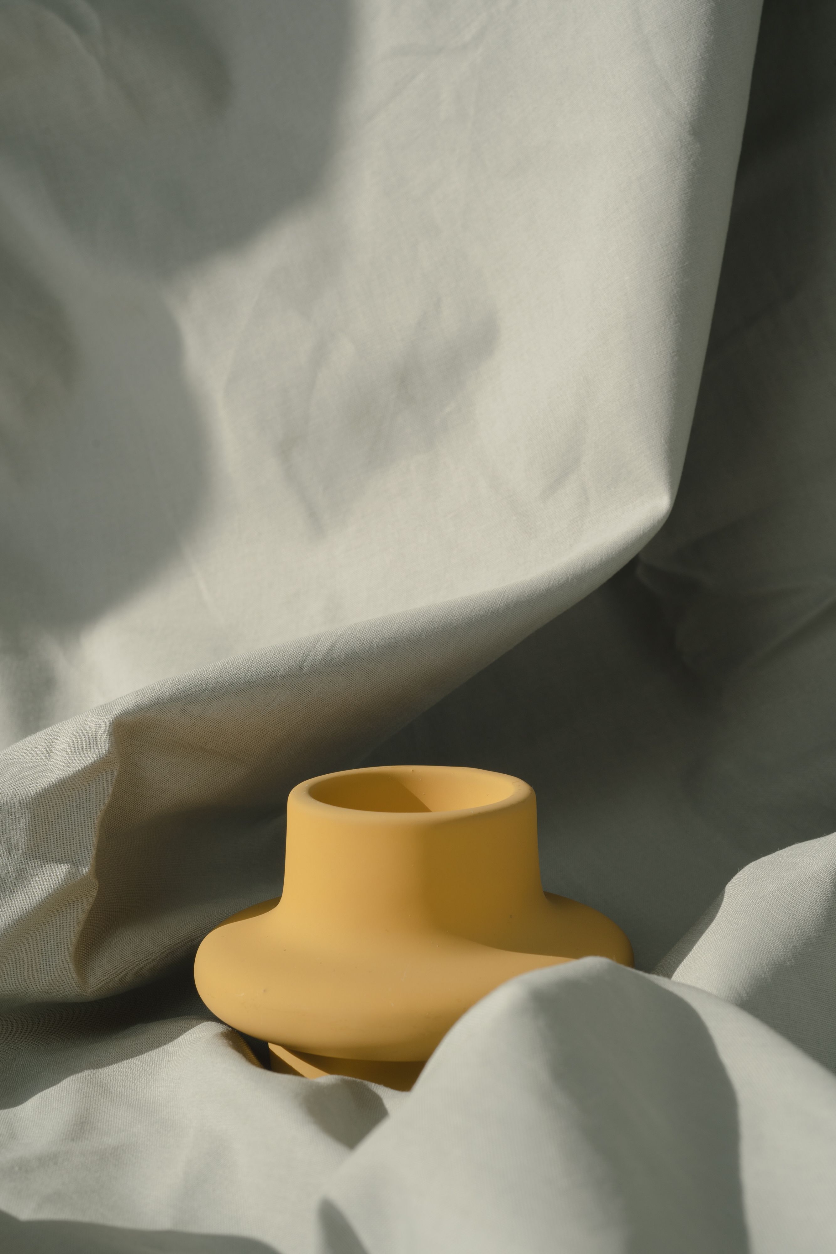 Yellow Ceramic Vase · Free Stock Photo