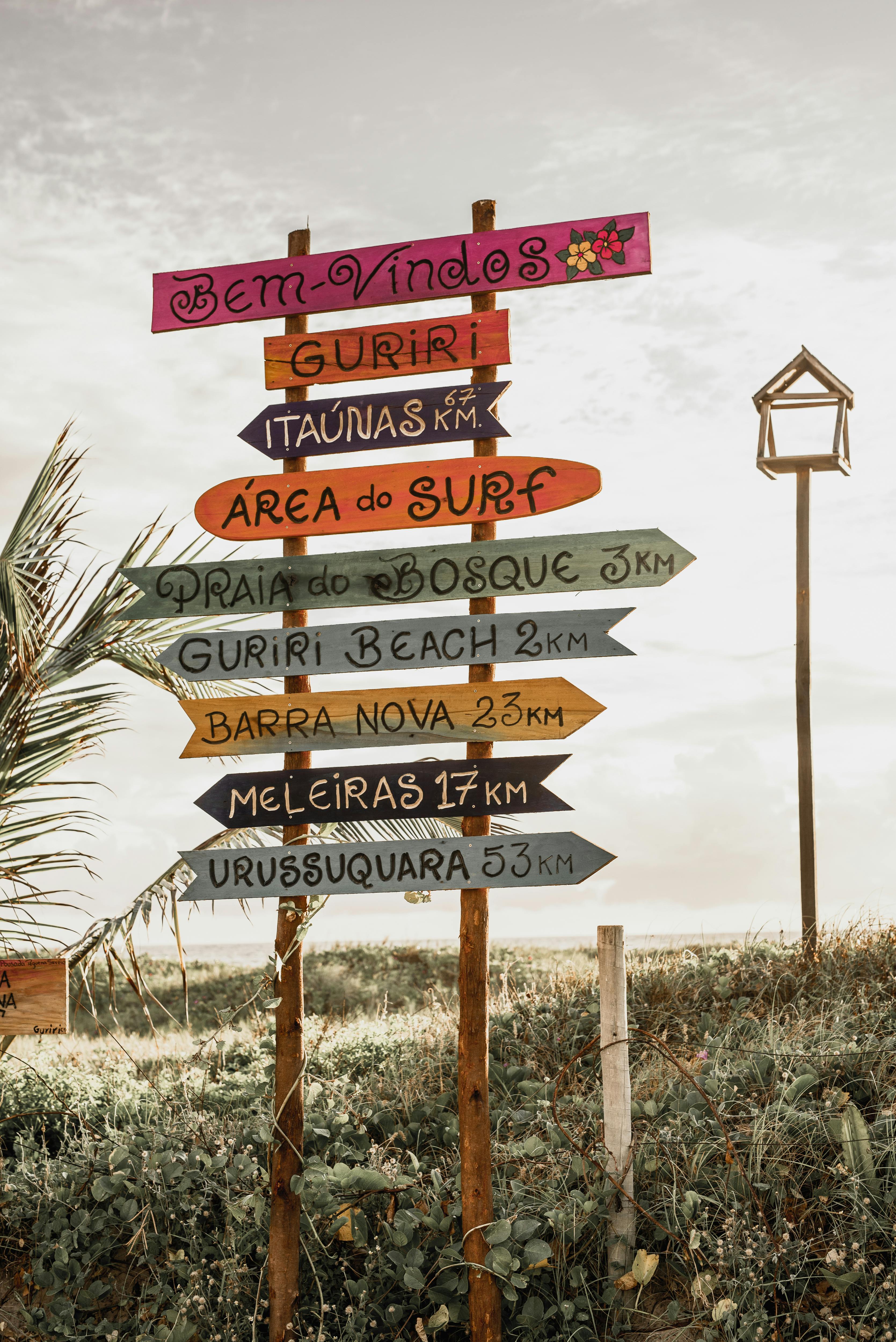 A Wooden Beach Signage · Free Stock Photo