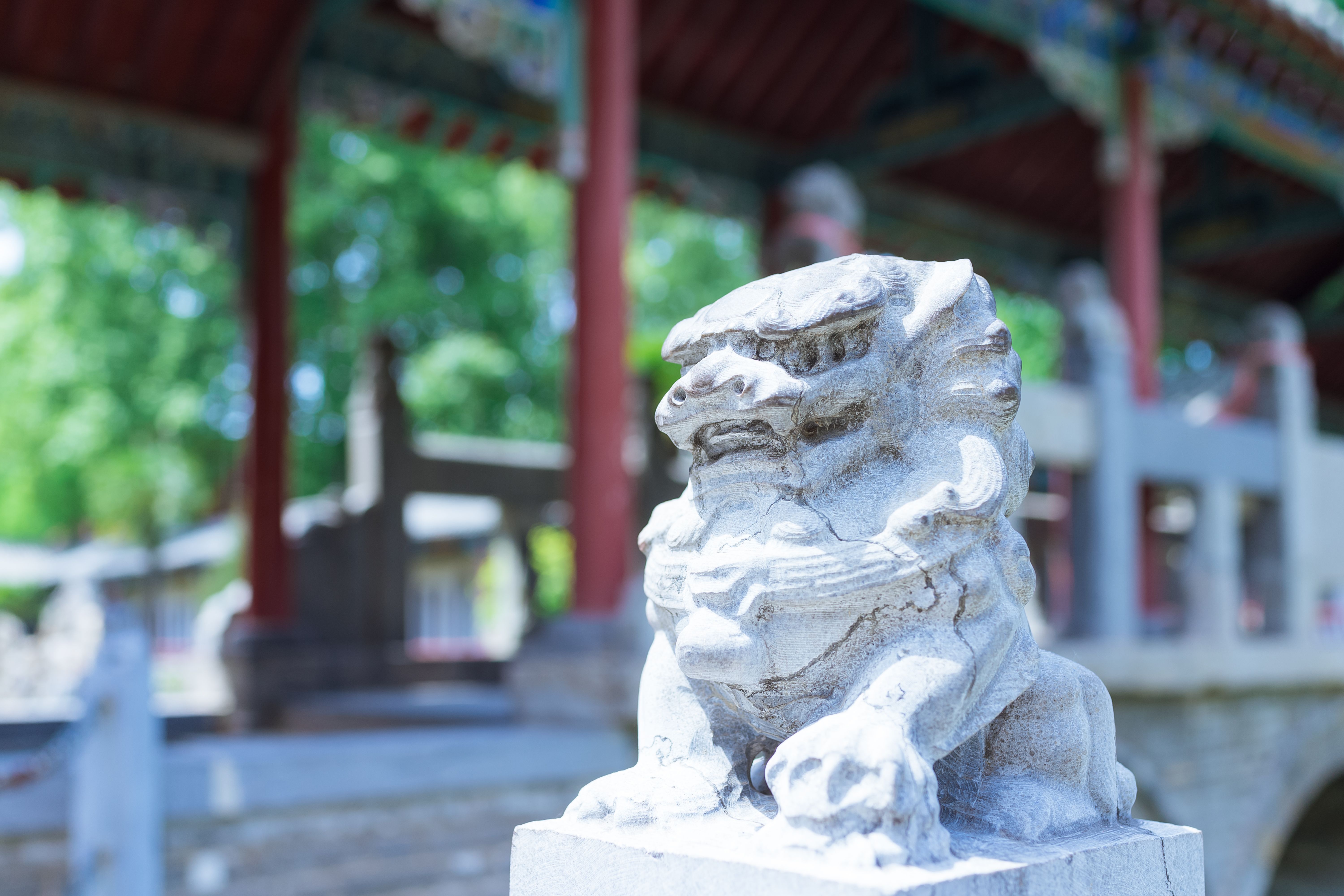Statue of Komainu · Free Stock Photo