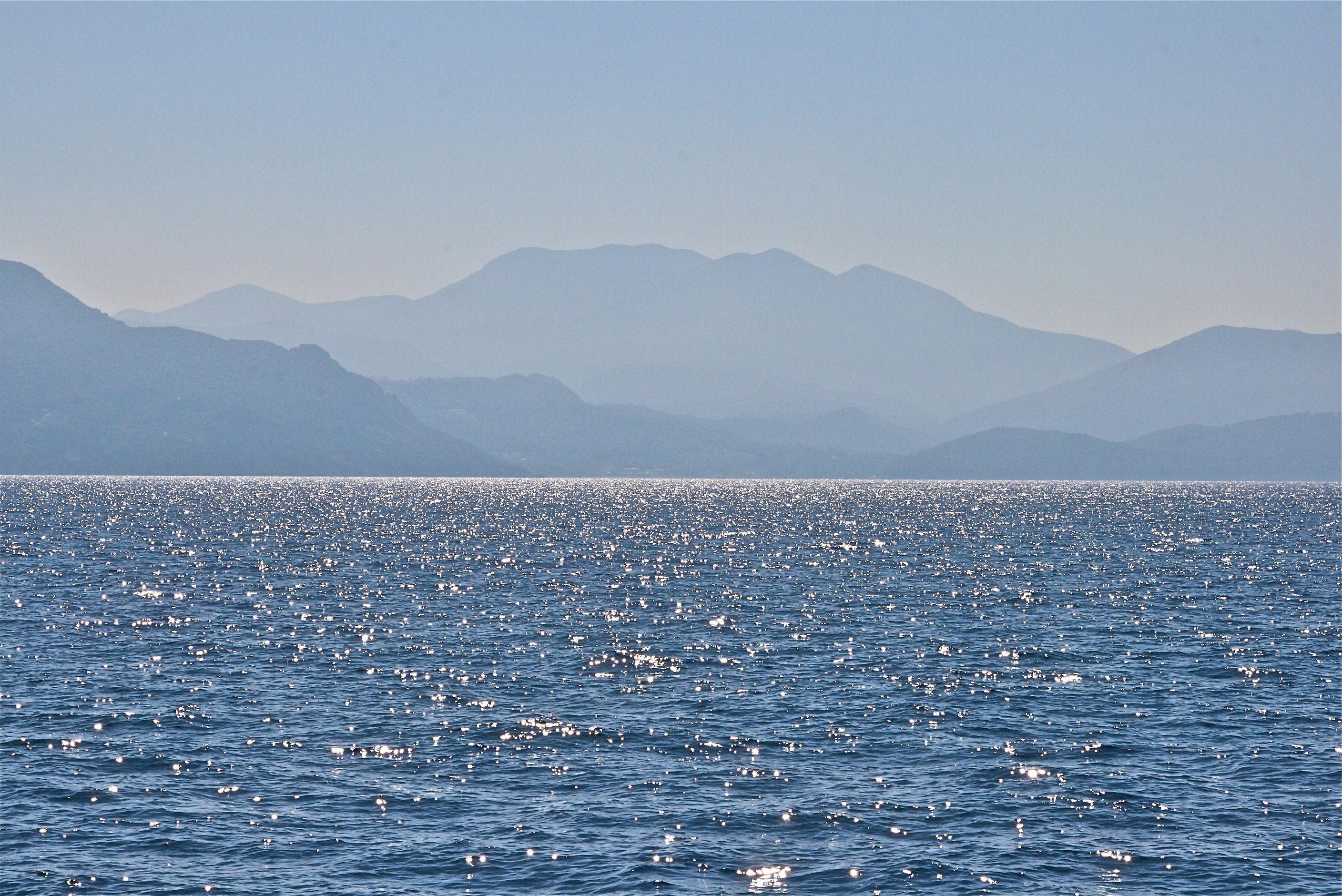 Free stock photo of blue, mountains, sea