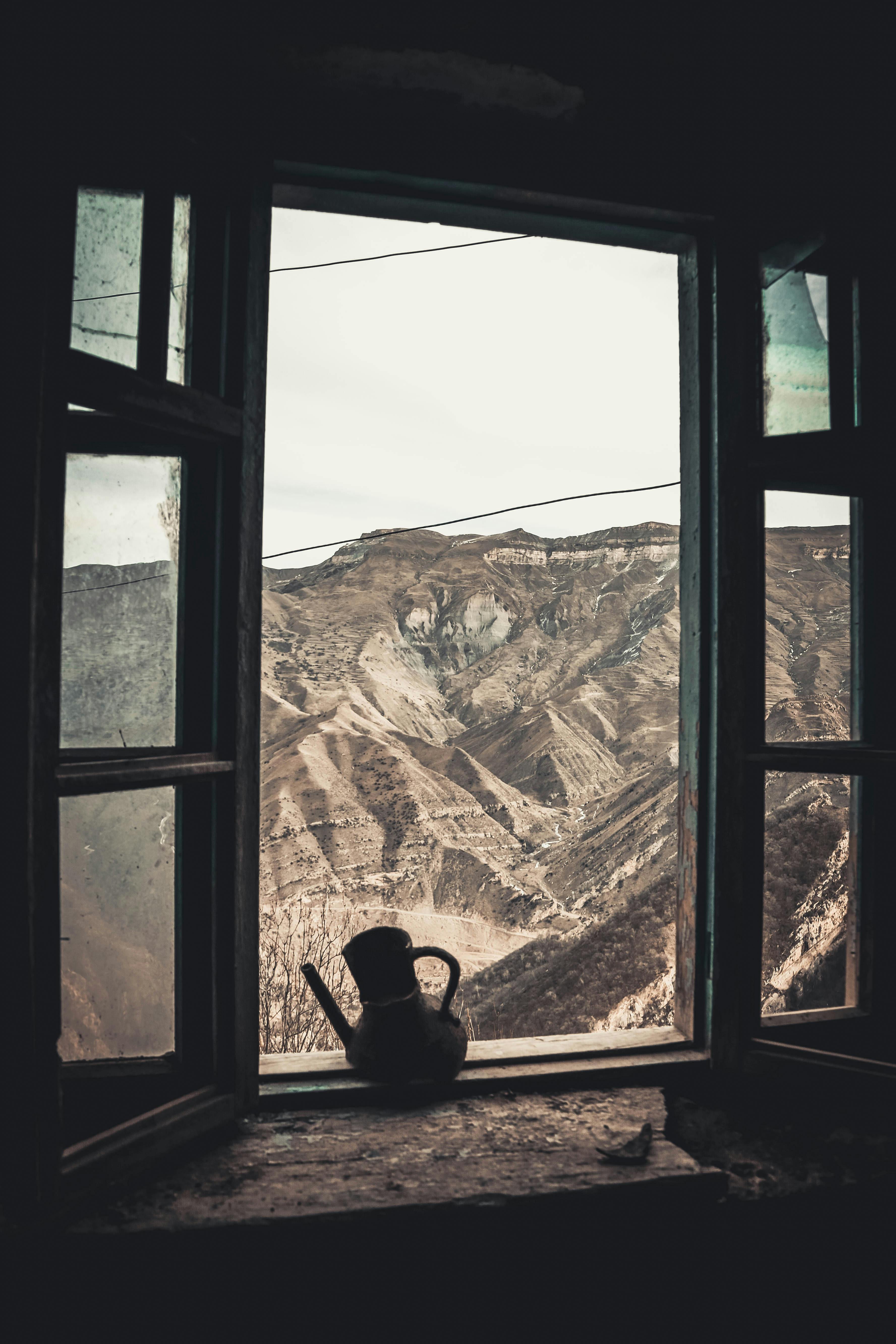 View of the Mountains from the Window · Free Stock Photo