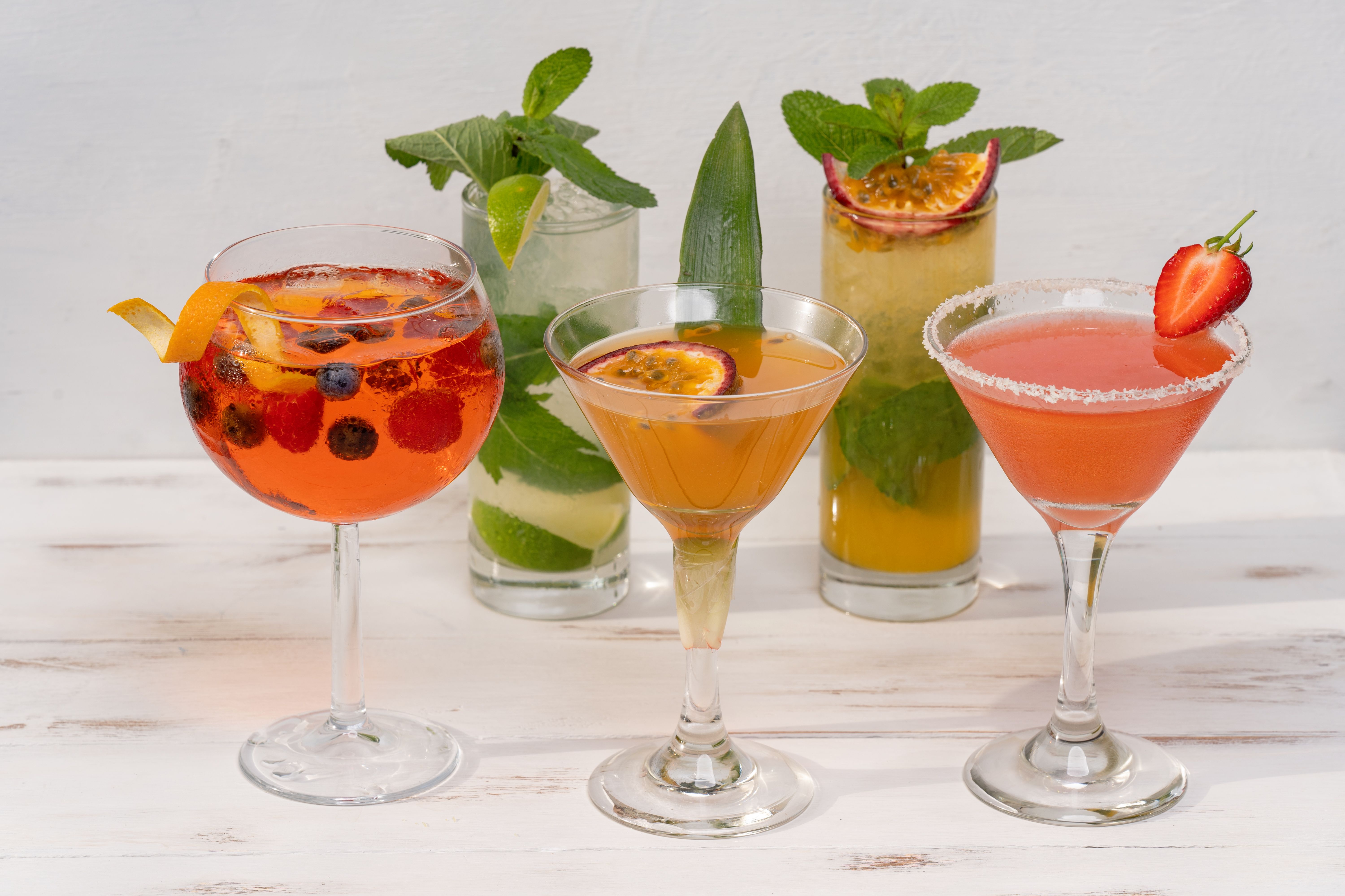 A Close-Up Shot of Various Cocktails · Free Stock Photo