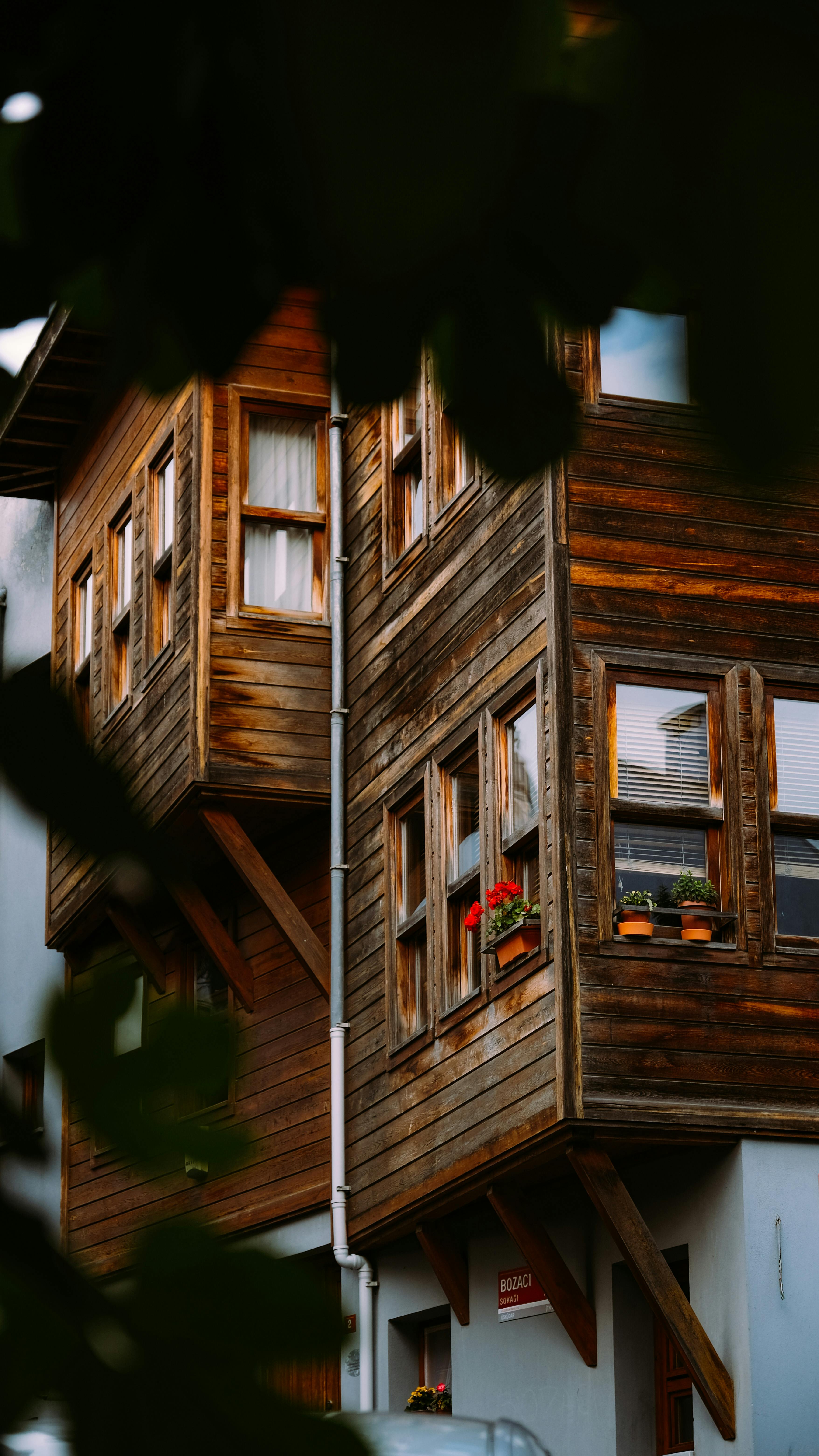 Beautiful Triangular Shaped Wooden Chalet · Free Stock Photo