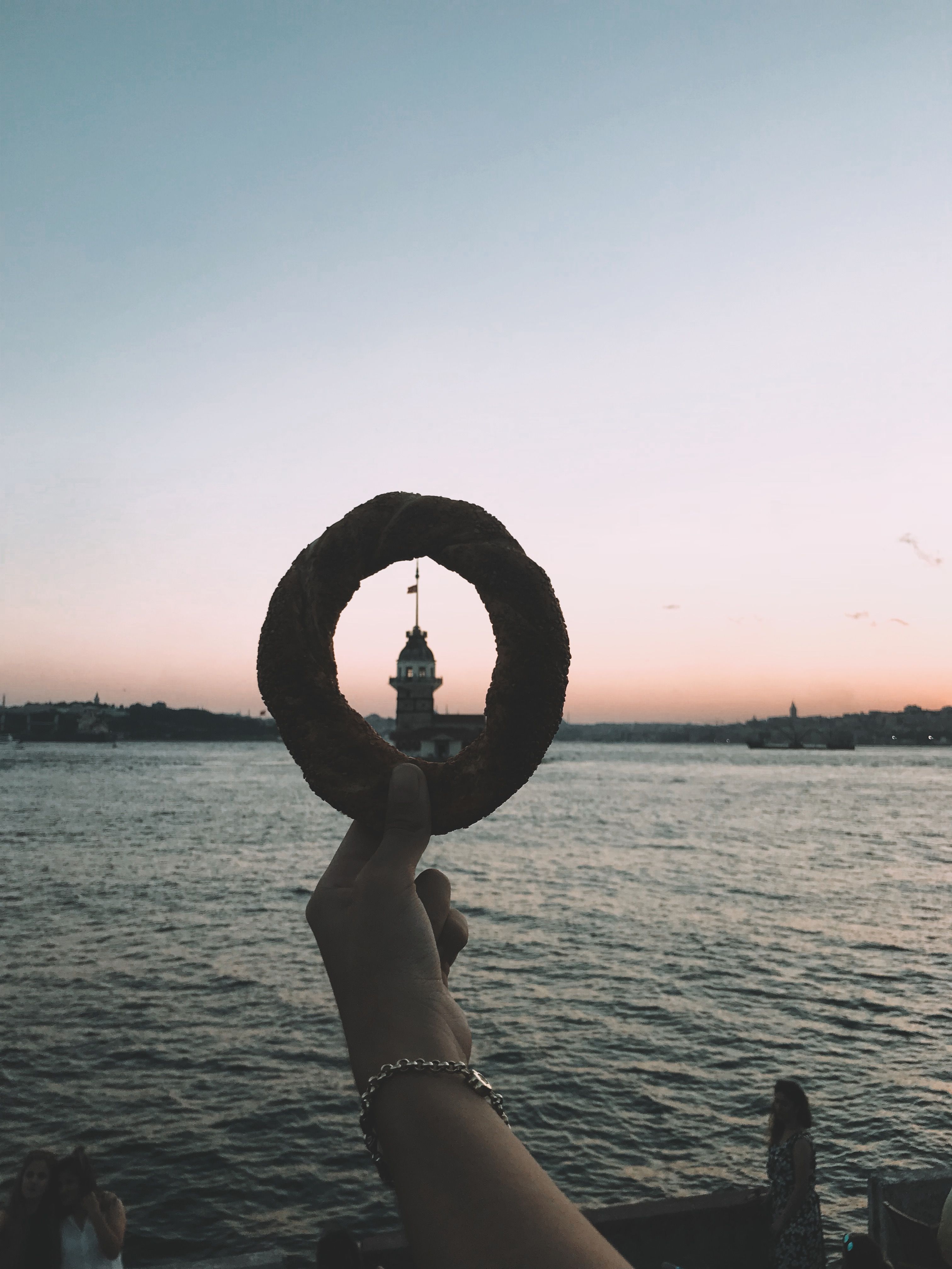 The View of the Maiden's Tower from a Simit's Hole · Free Stock Photo