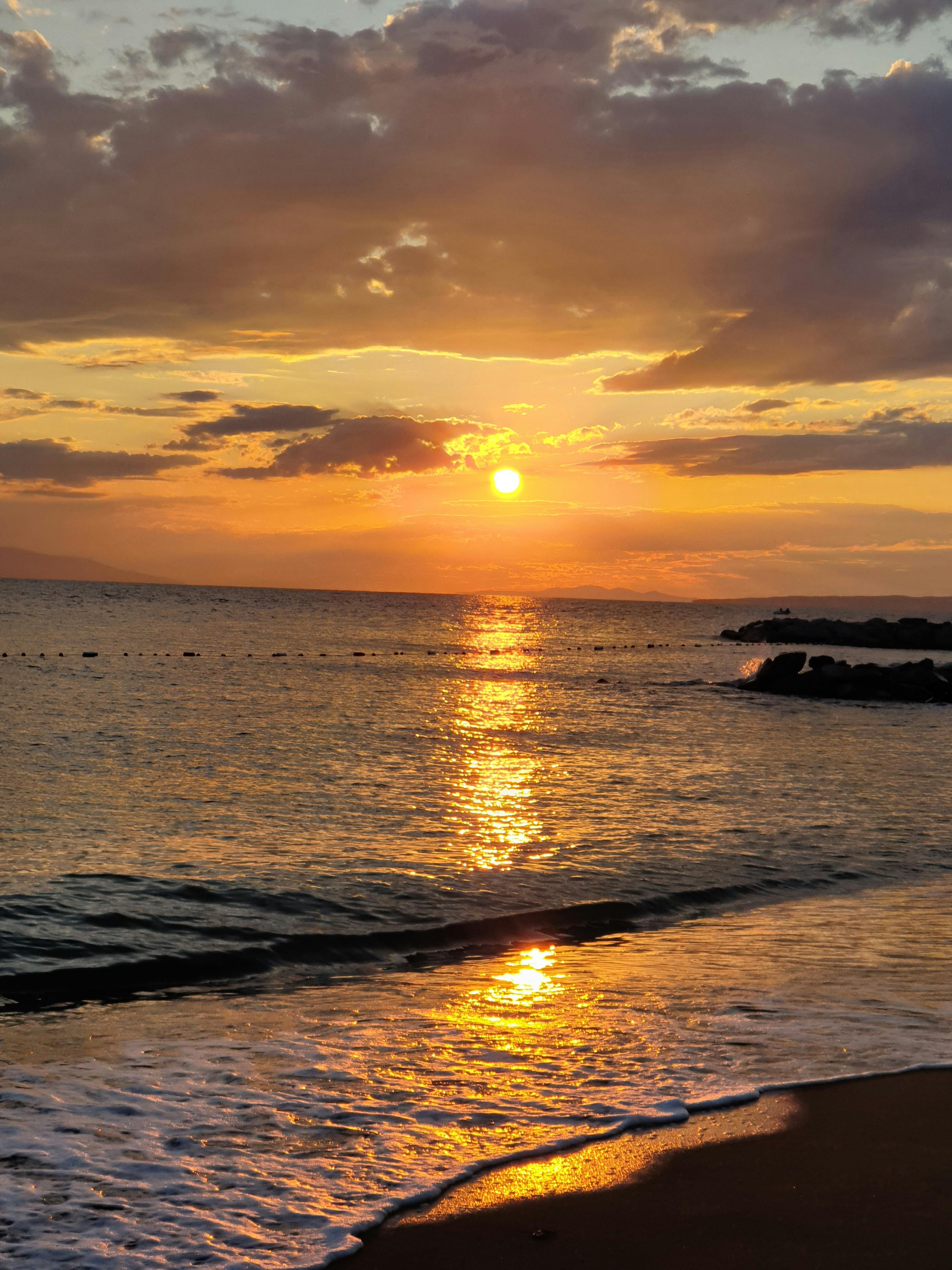 Ocean View During Sunset · Free Stock Photo