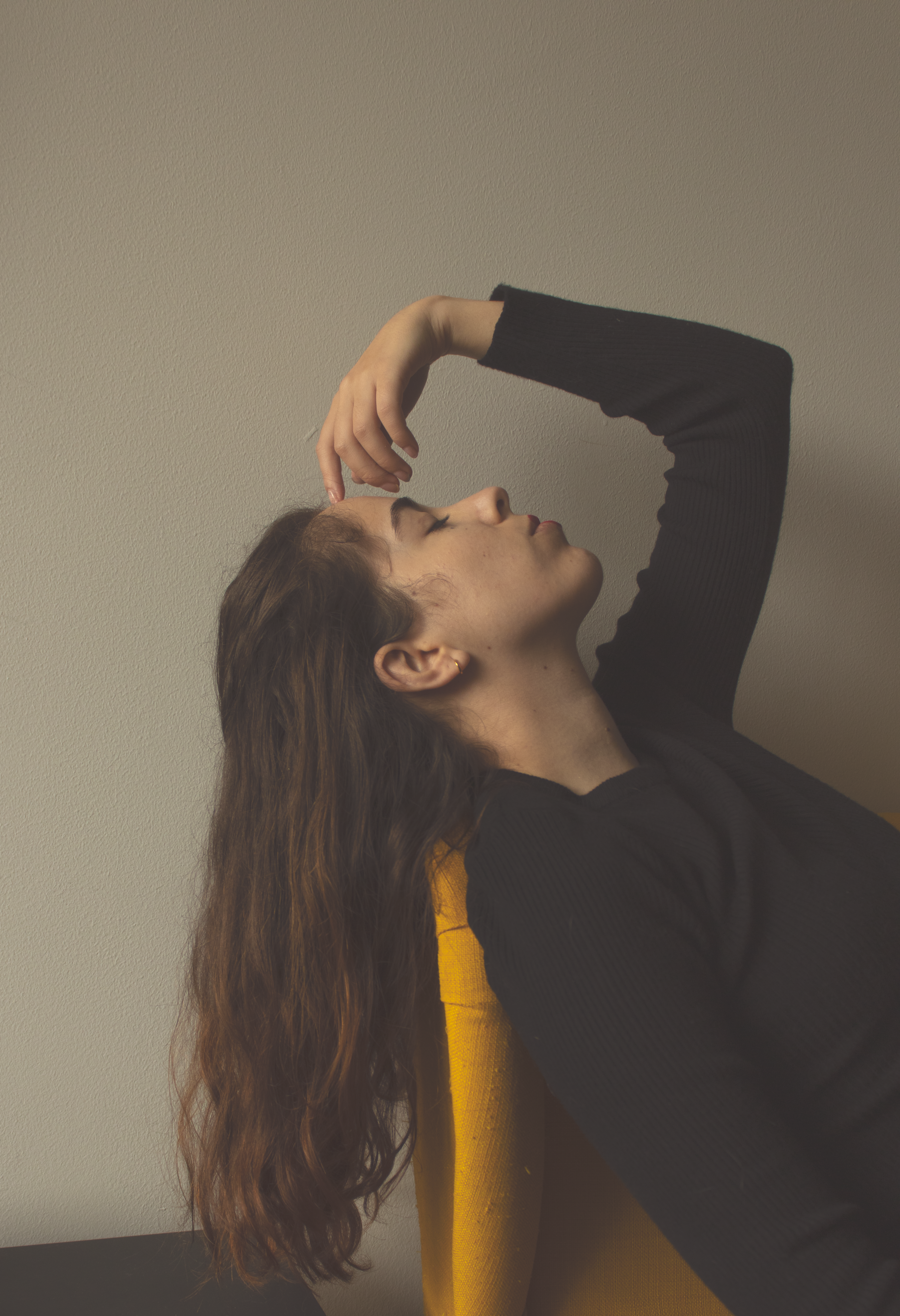 Woman Covering Her Face With Her Hands · Free Stock Photo