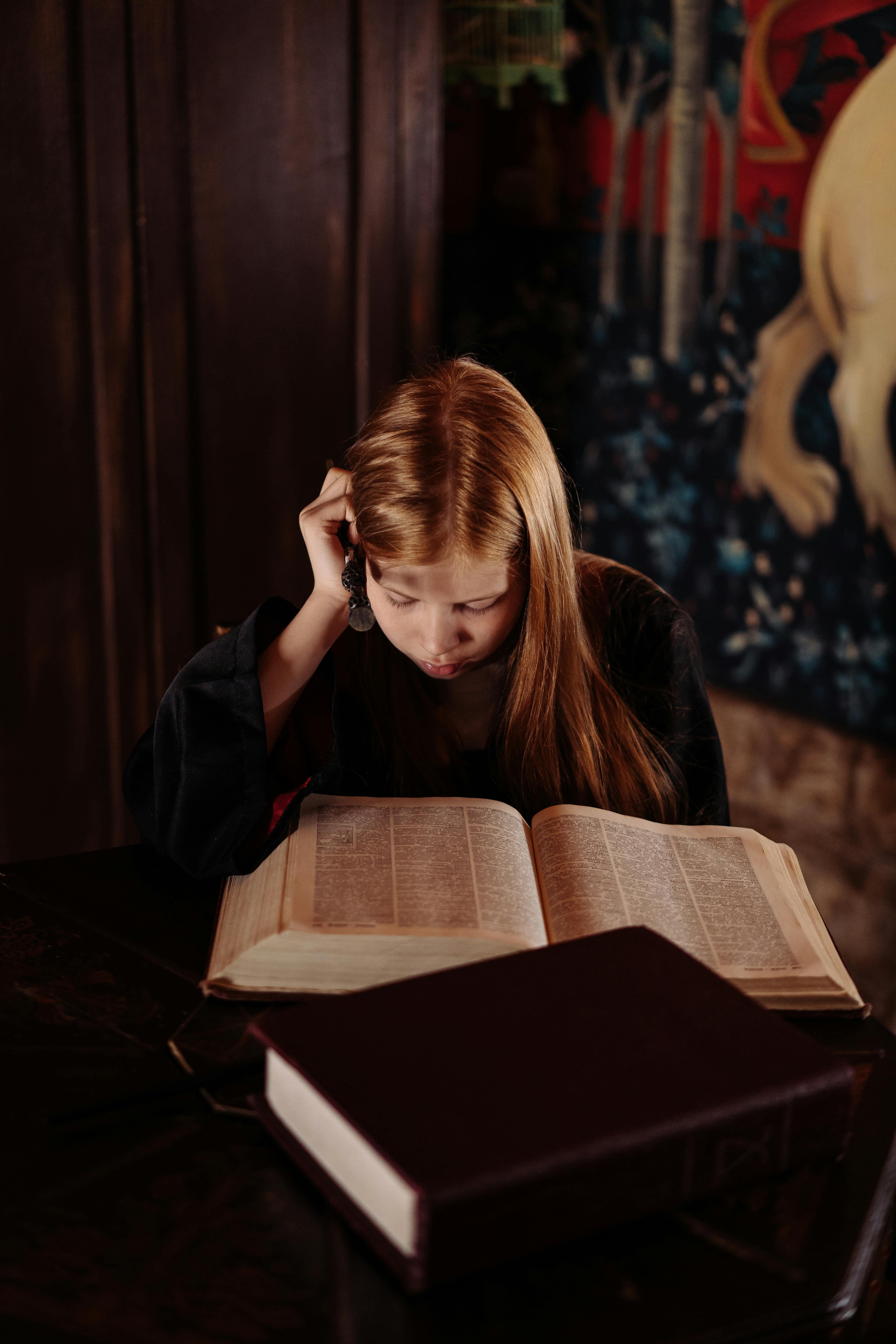 String Lights On Book · Free Stock Photo