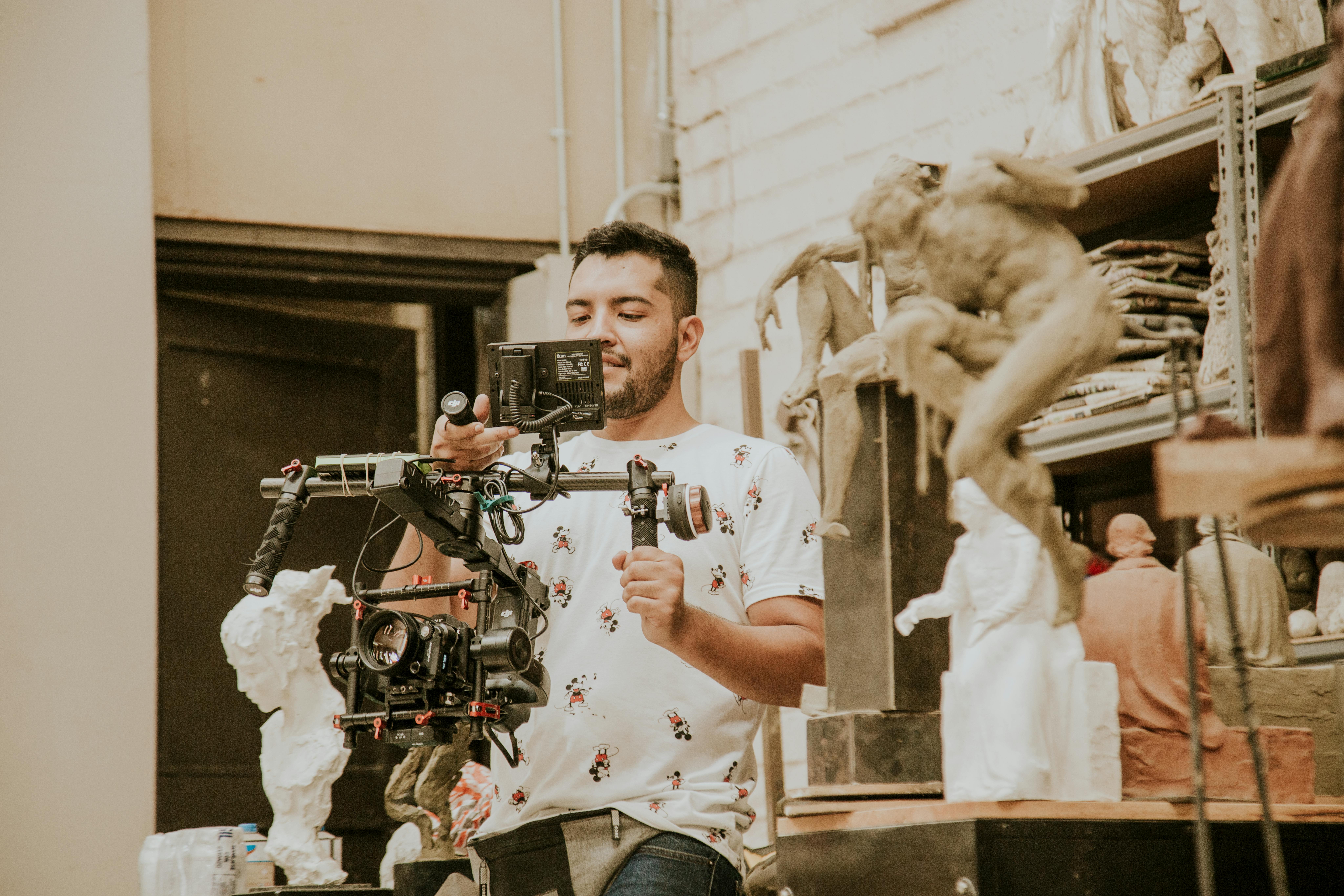 A Man using Camera · Free Stock Photo