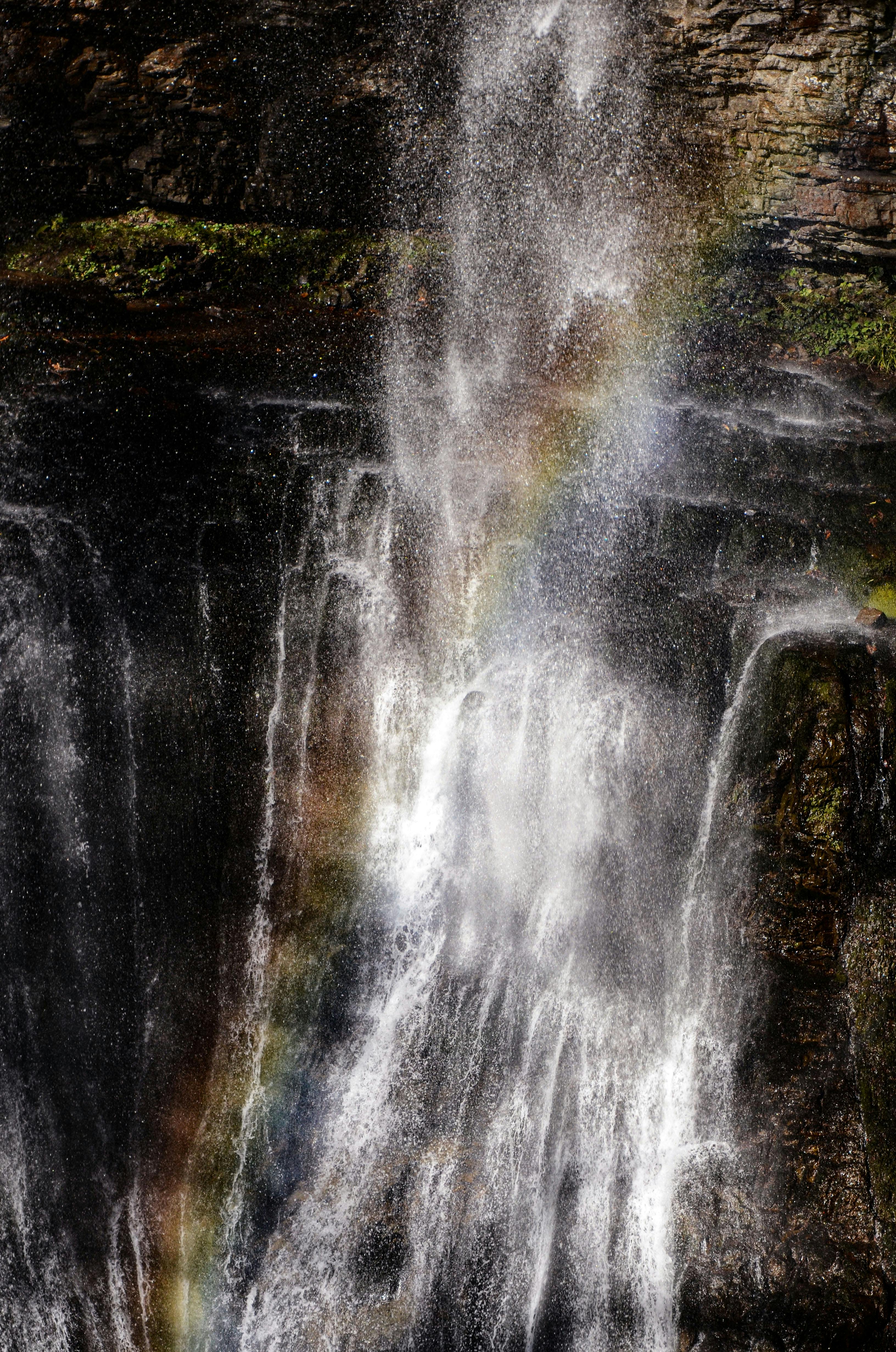 Rainbow against Flowing Water · Free Stock Photo