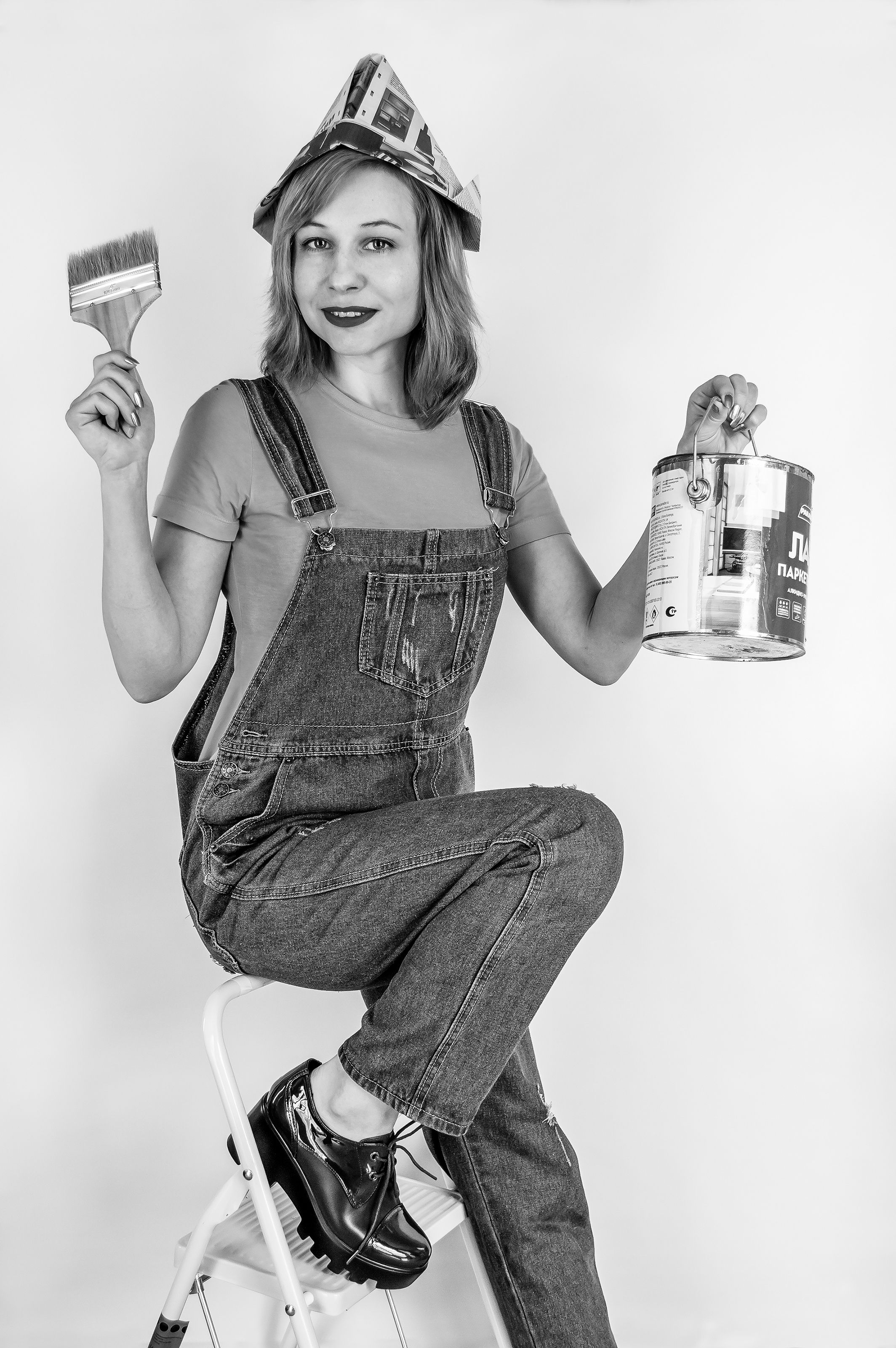 A Woman Holding a Bucket · Free Stock Photo