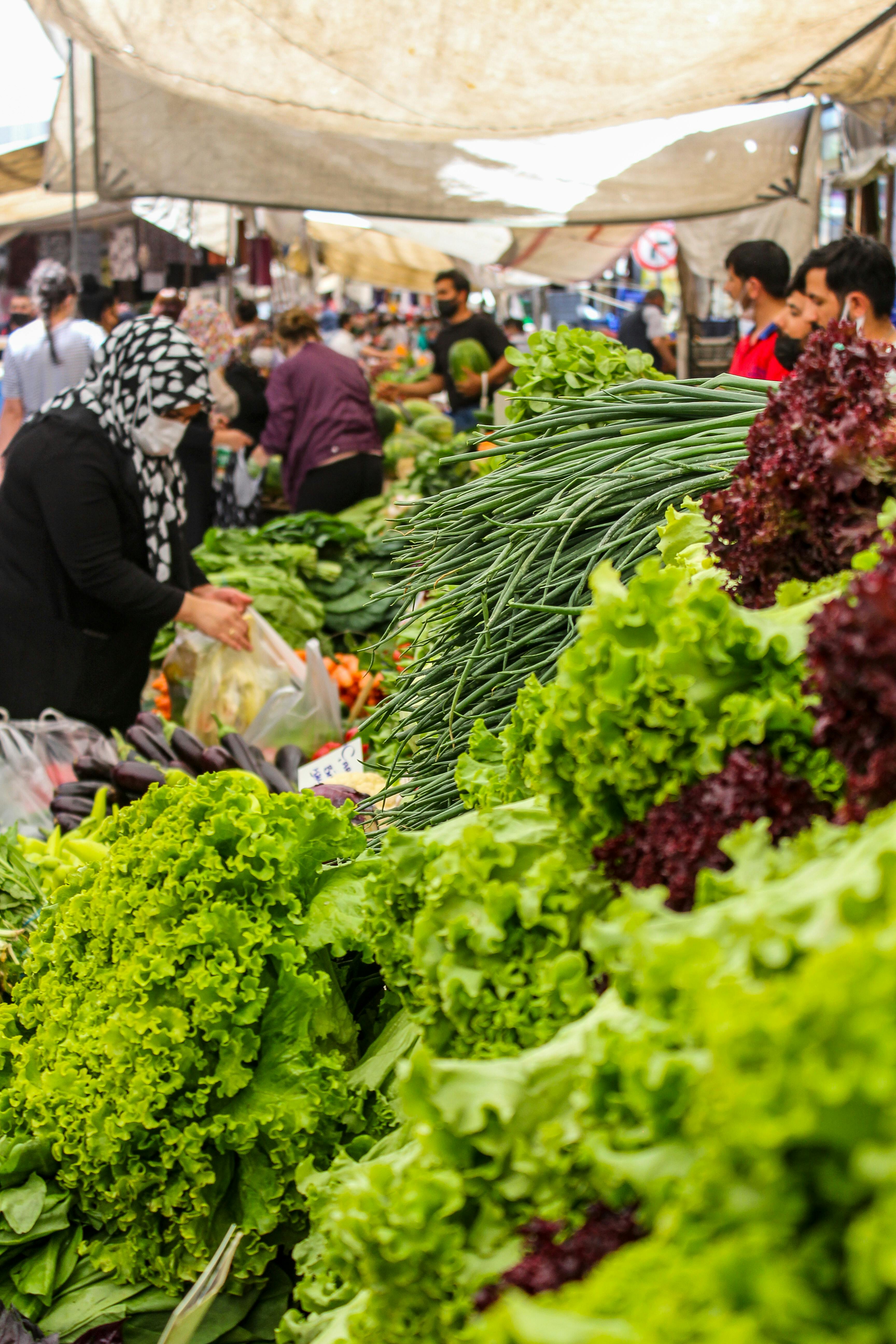 People Shopping on the Market · Free Stock Photo