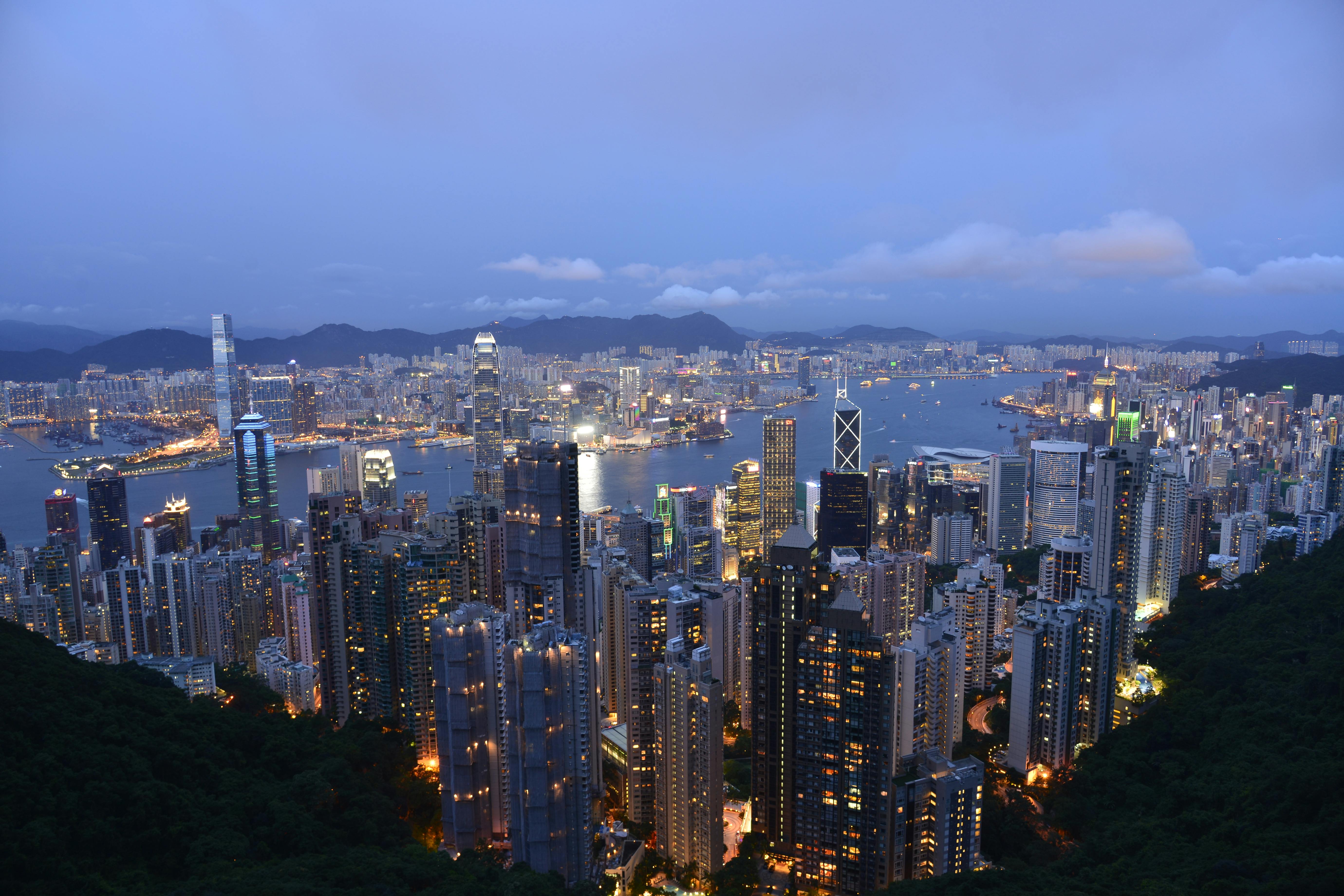 View From Victoria Peak at Night · Free Stock Photo