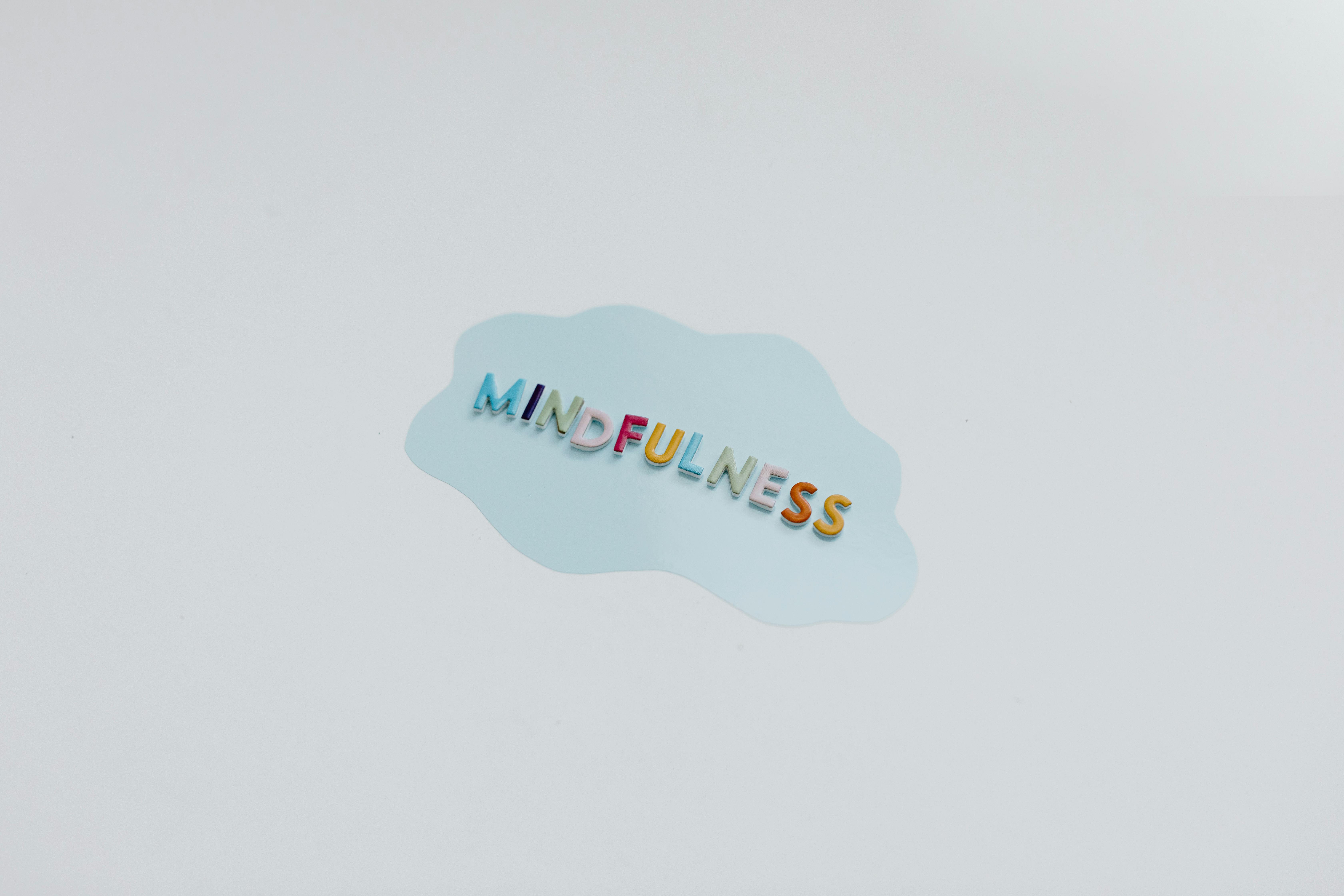 Colorful Letters Forming Mindfulness Word · Free Stock Photo