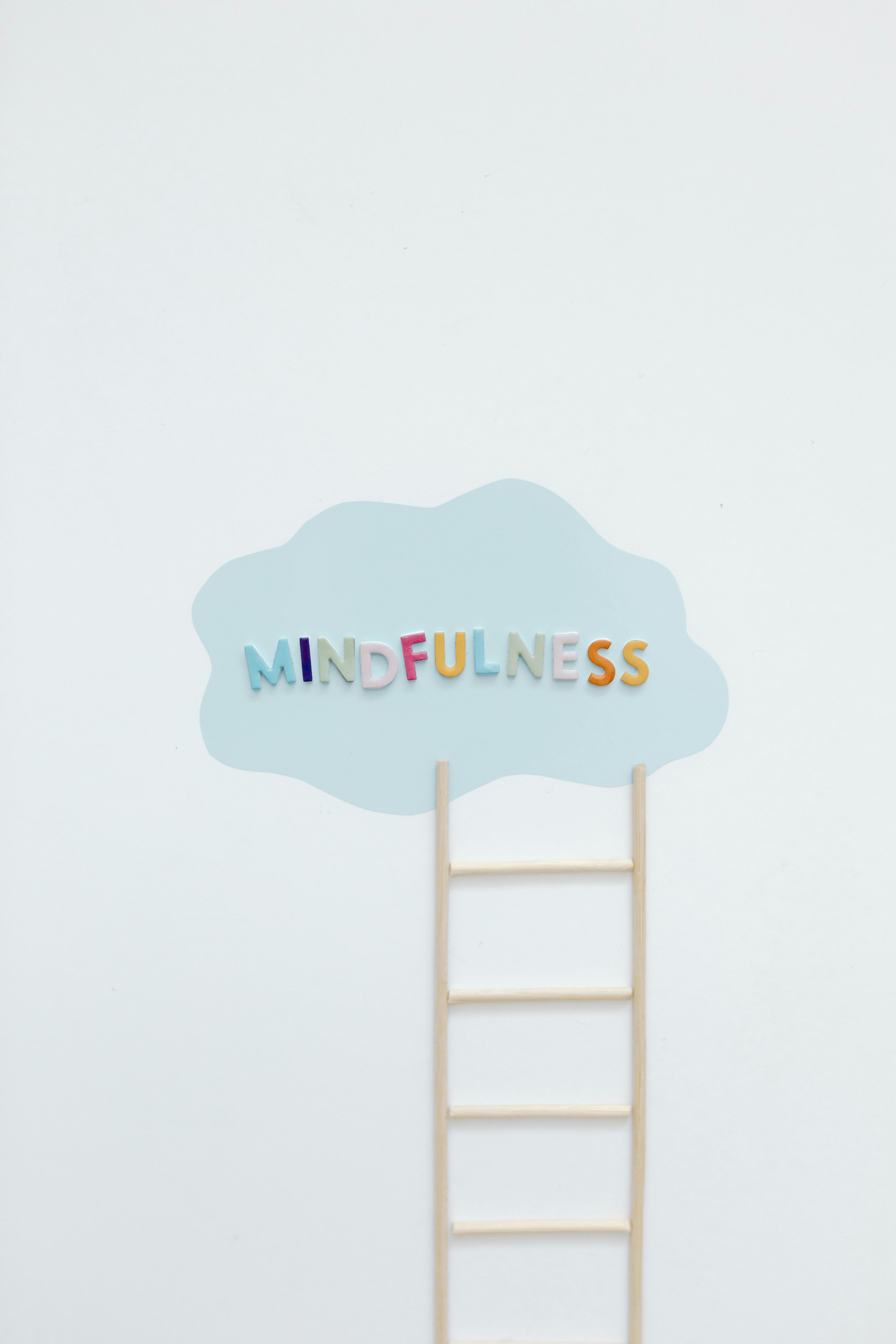 Mindfulness Written on Blue Cloud · Free Stock Photo
