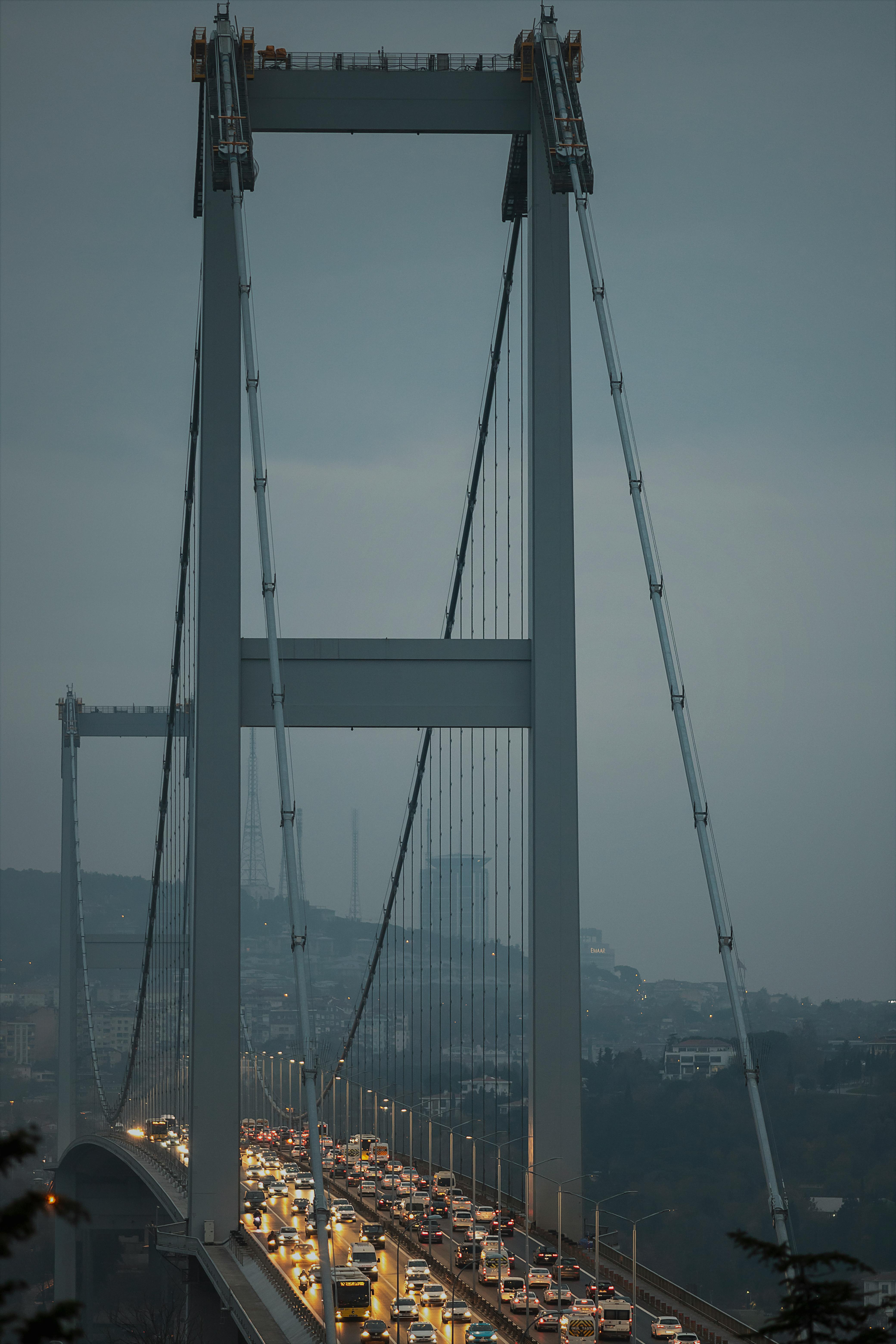 Light Rays on Bridge during Nighttime · Free Stock Photo