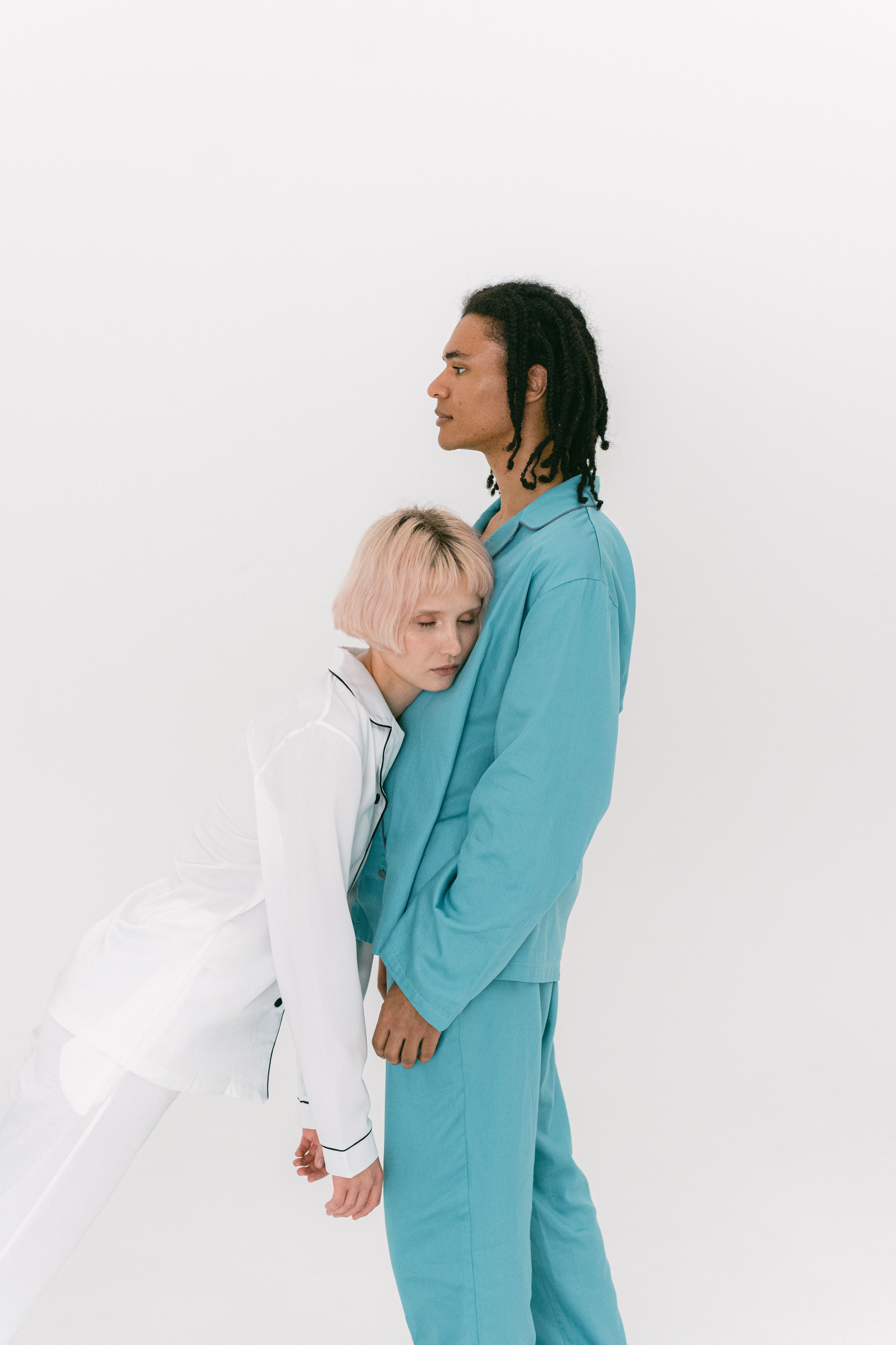 Woman Leaning on Man's Chest · Free Stock Photo