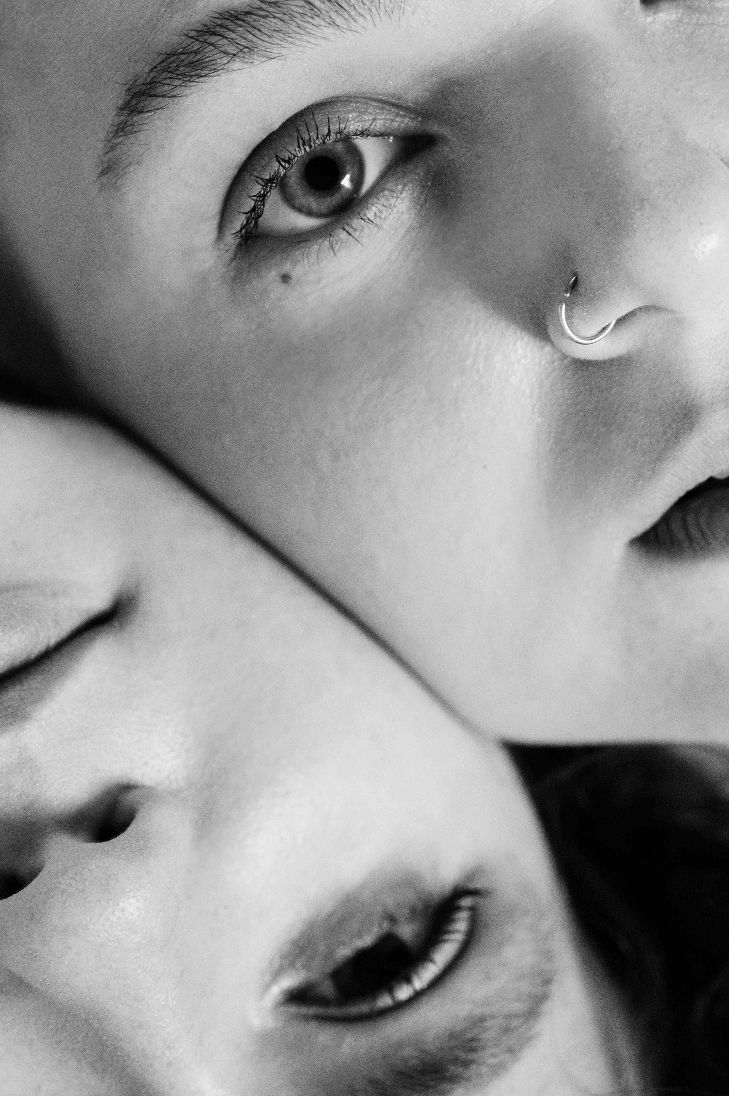 Two Women's Faces Together · Free Stock Photo