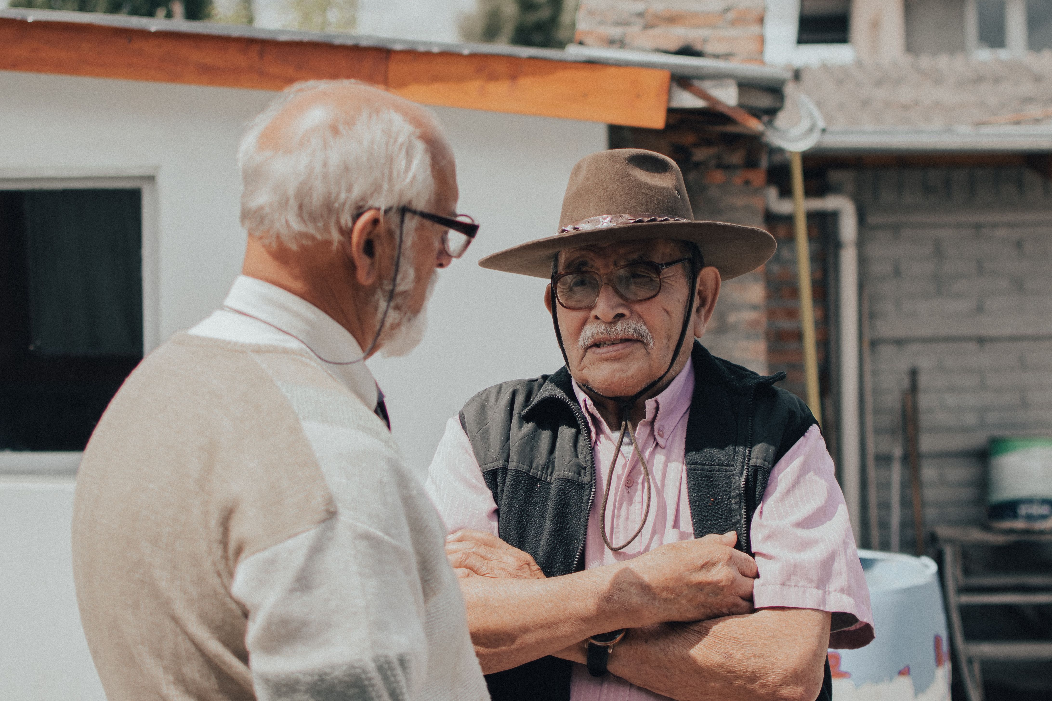 Elderly Men Talking to Each Other · Free Stock Photo