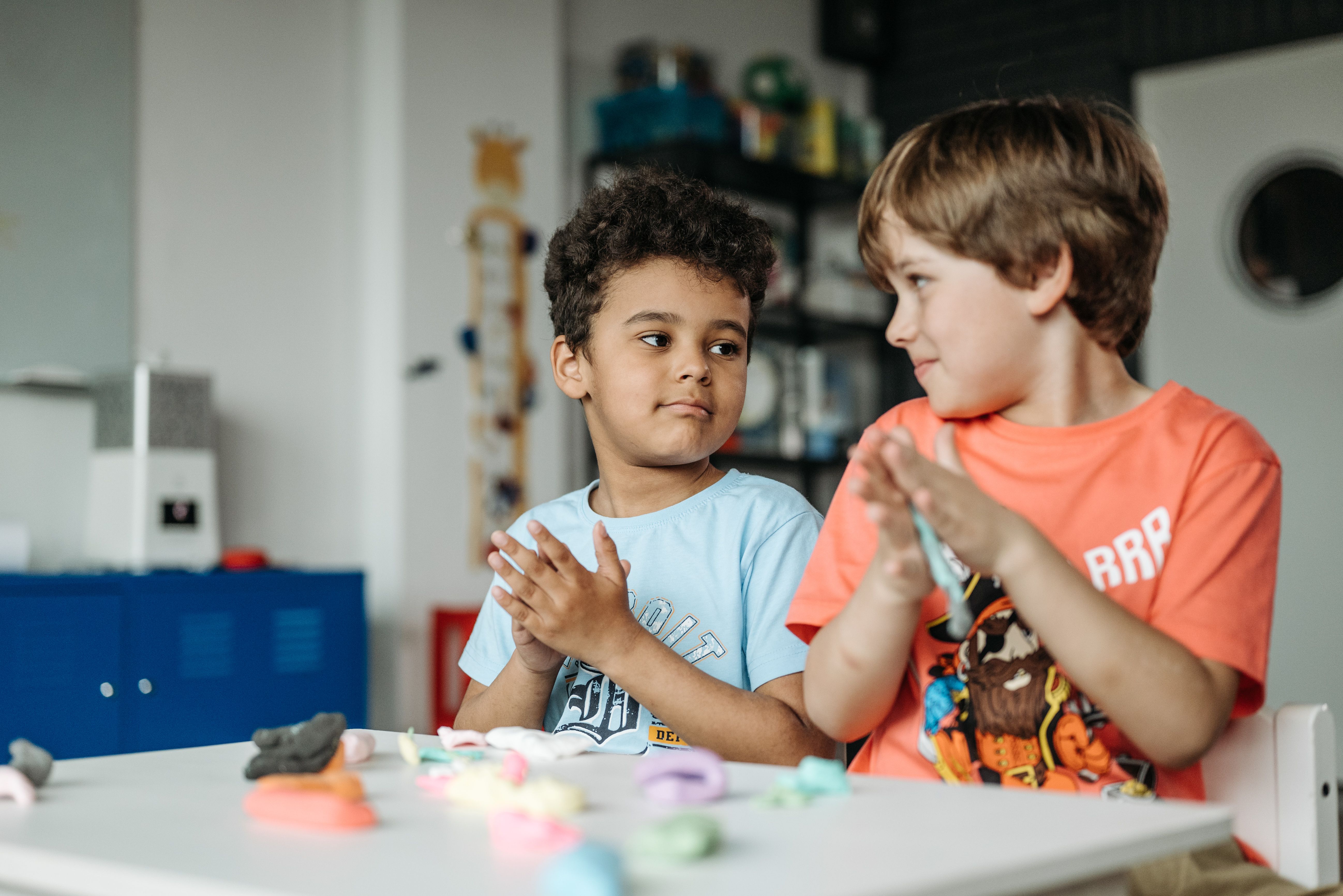 Kids Sitting at the Table · Free Stock Photo
