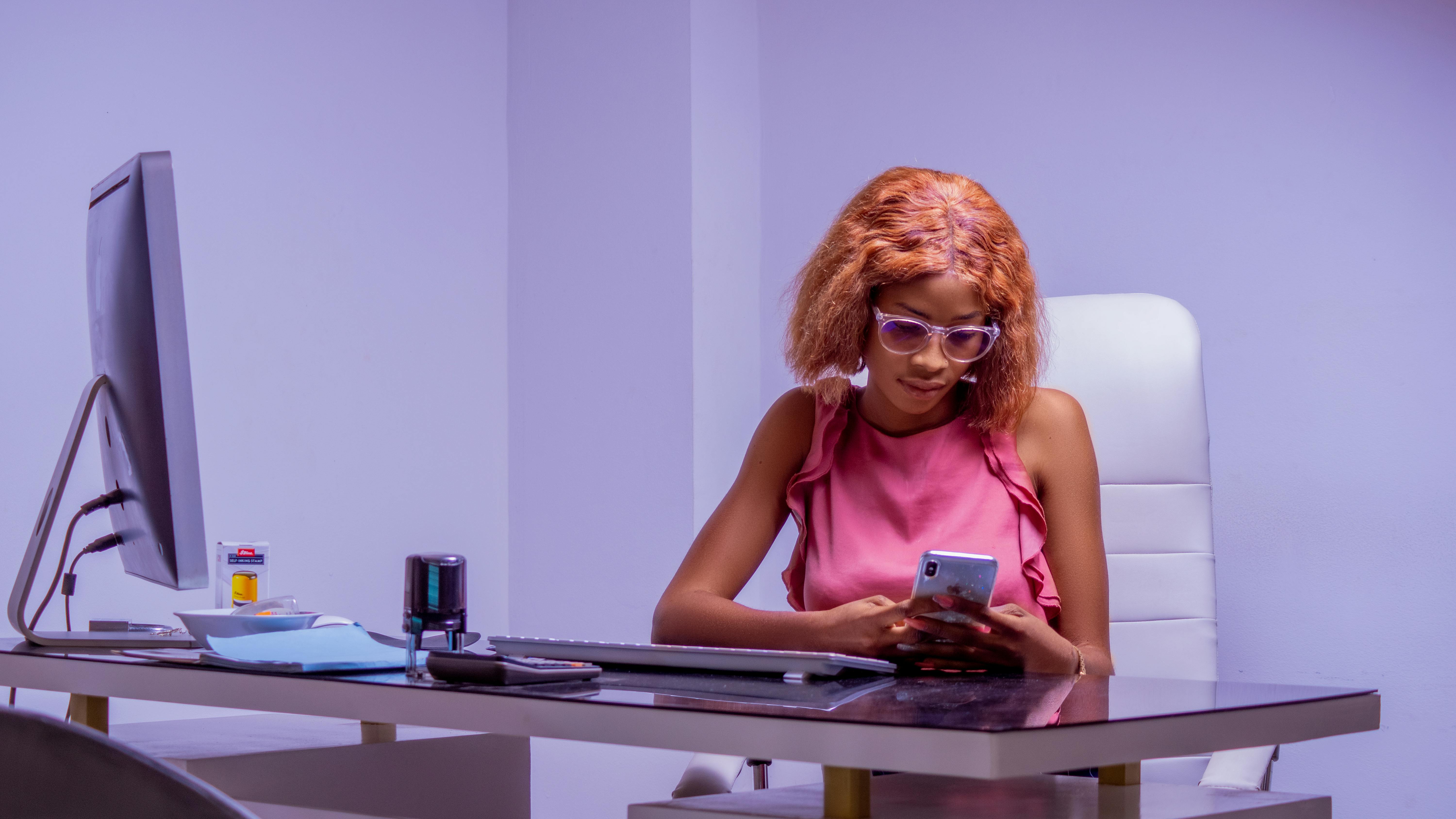 Woman Using her Phone · Free Stock Photo