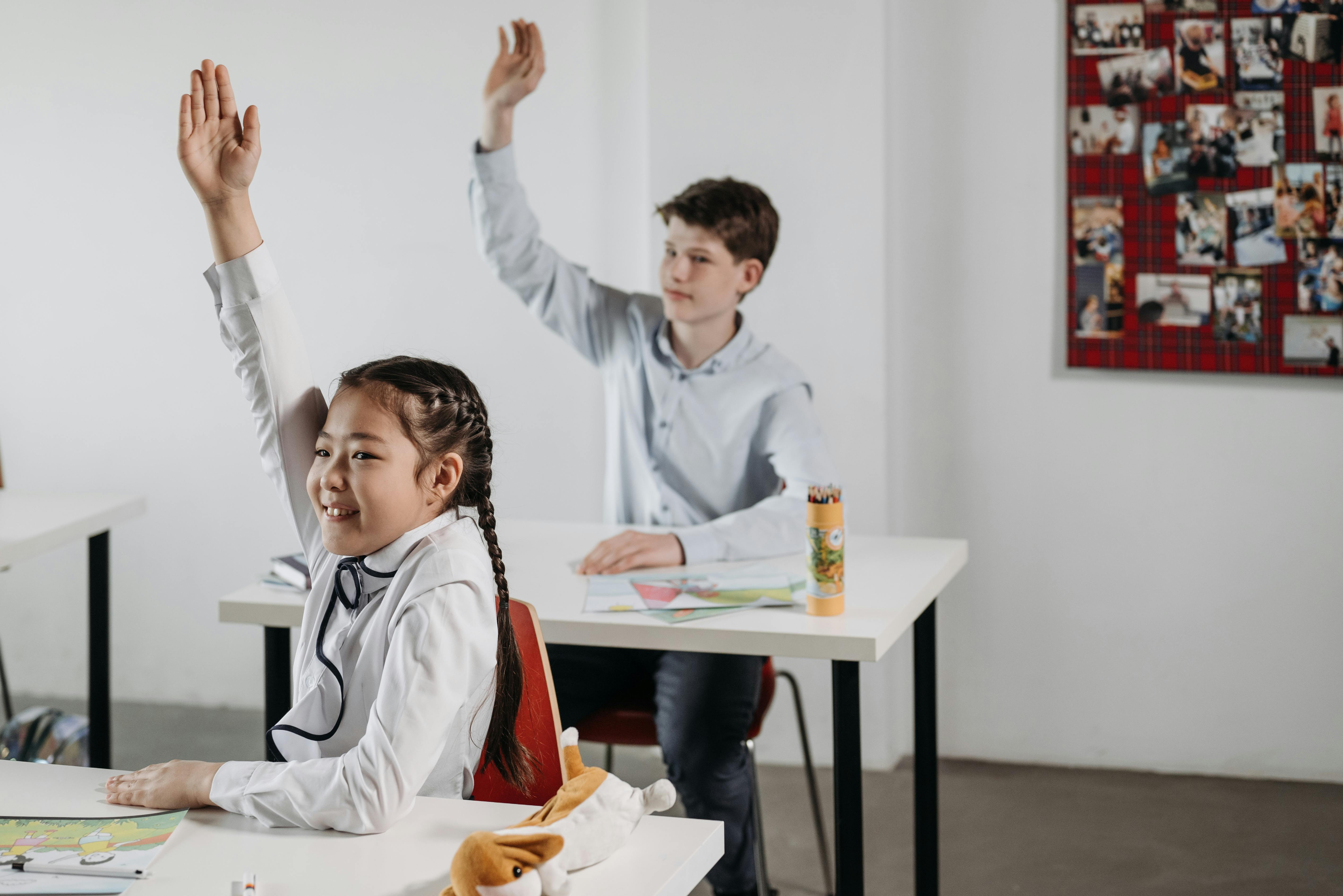 Kids Sitting at the Table · Free Stock Photo