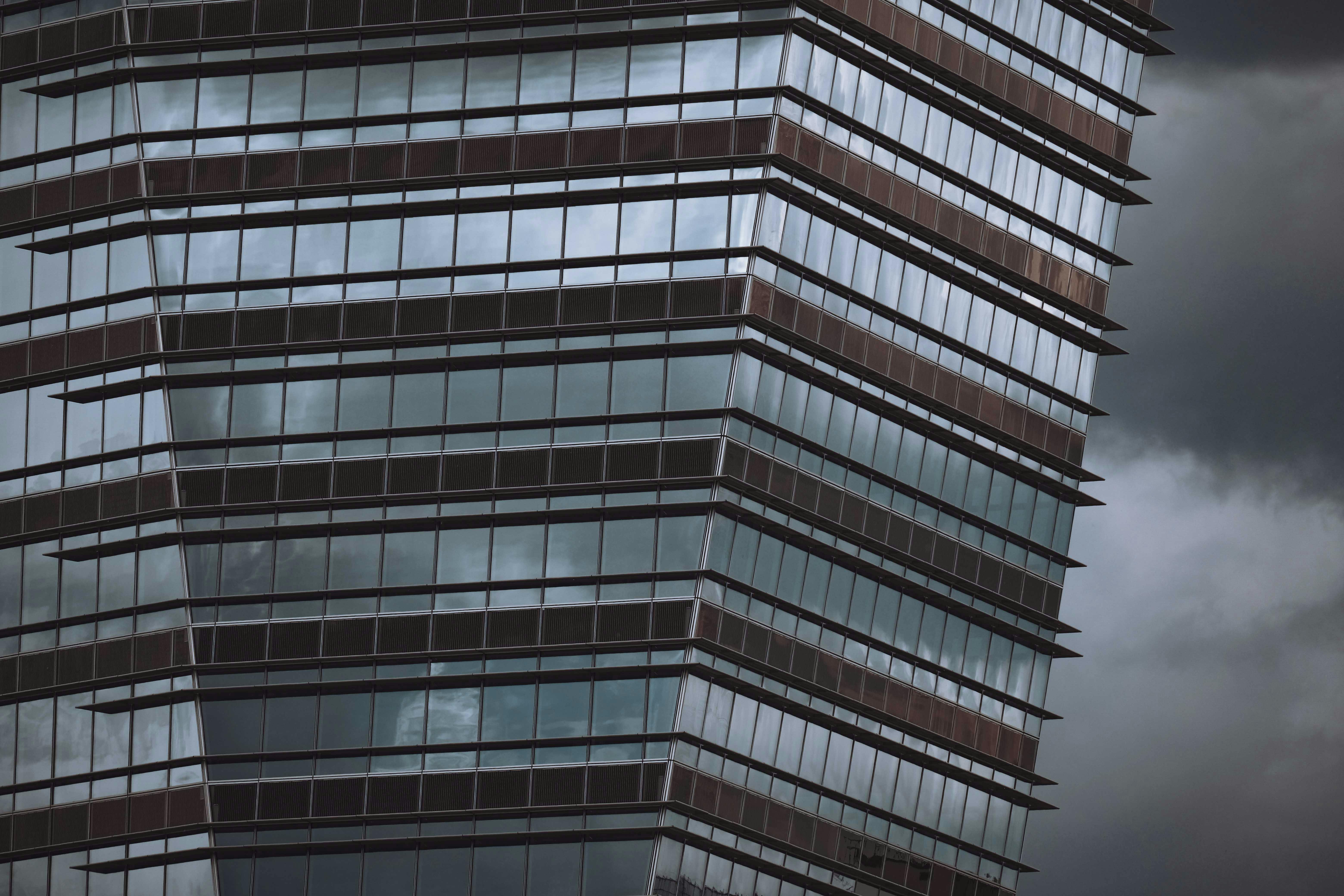 Glass Windows of a Building · Free Stock Photo