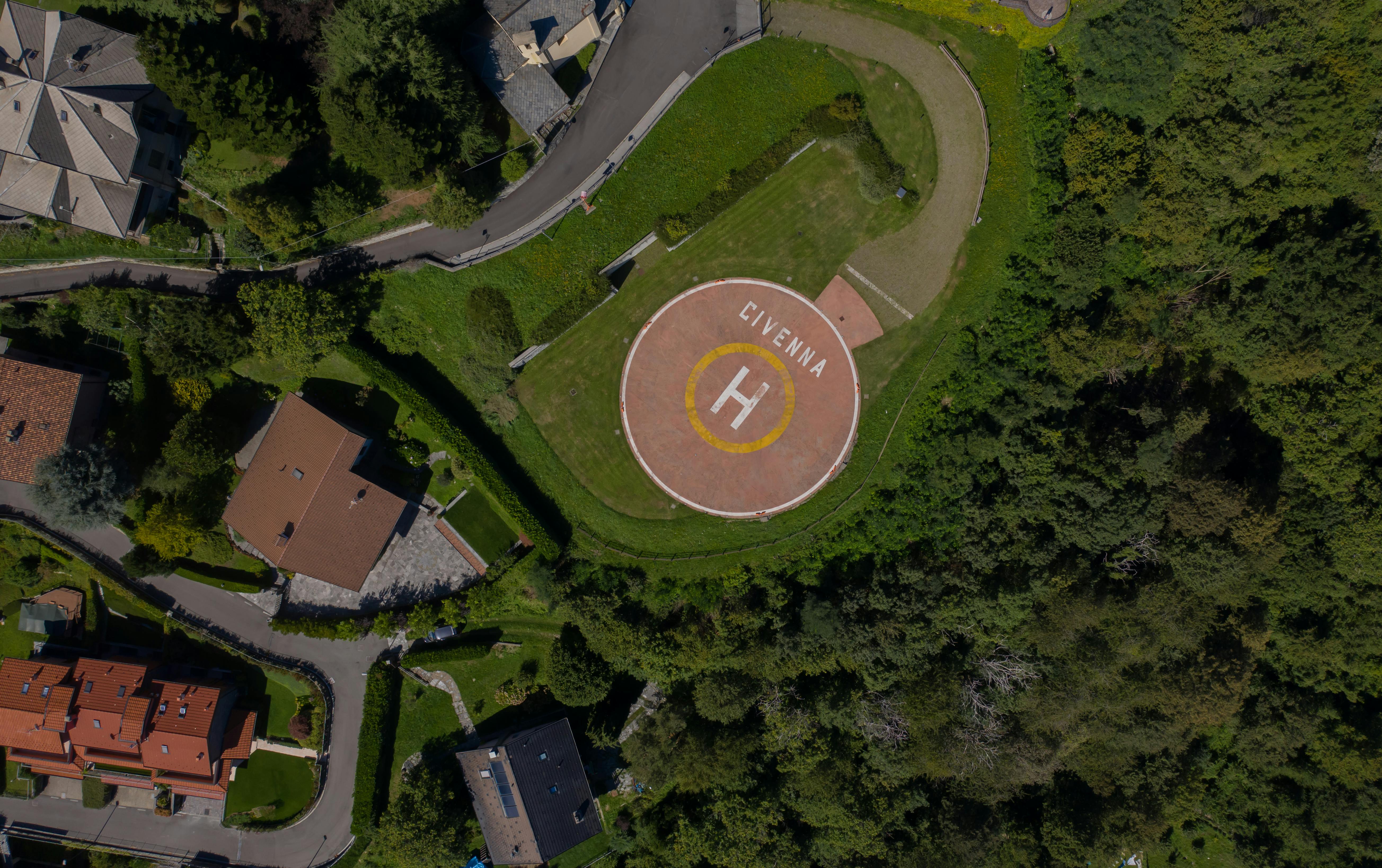 Aerial View of a Helipad · Free Stock Photo
