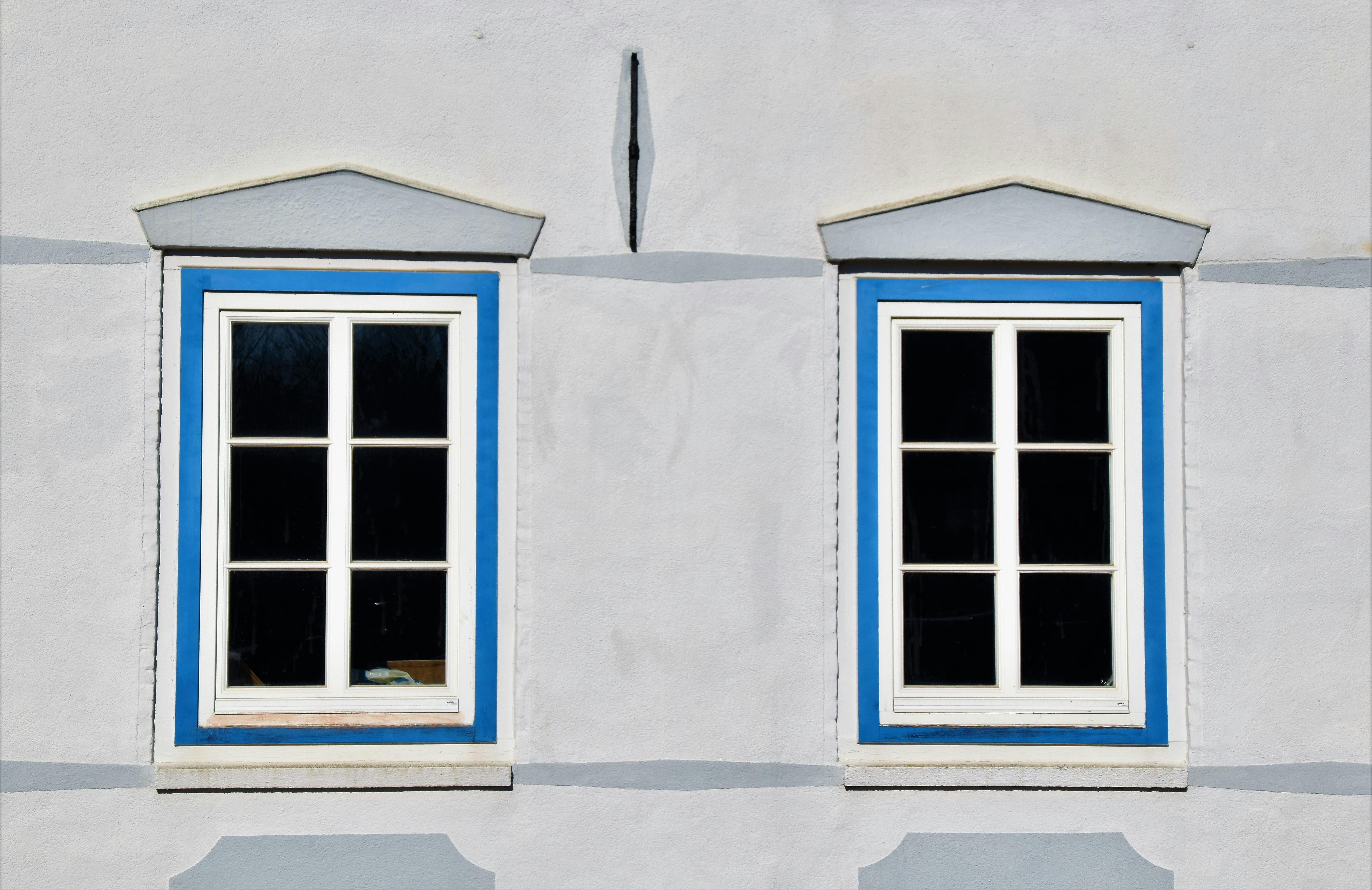 Photo of White and Blue Windows · Free Stock Photo