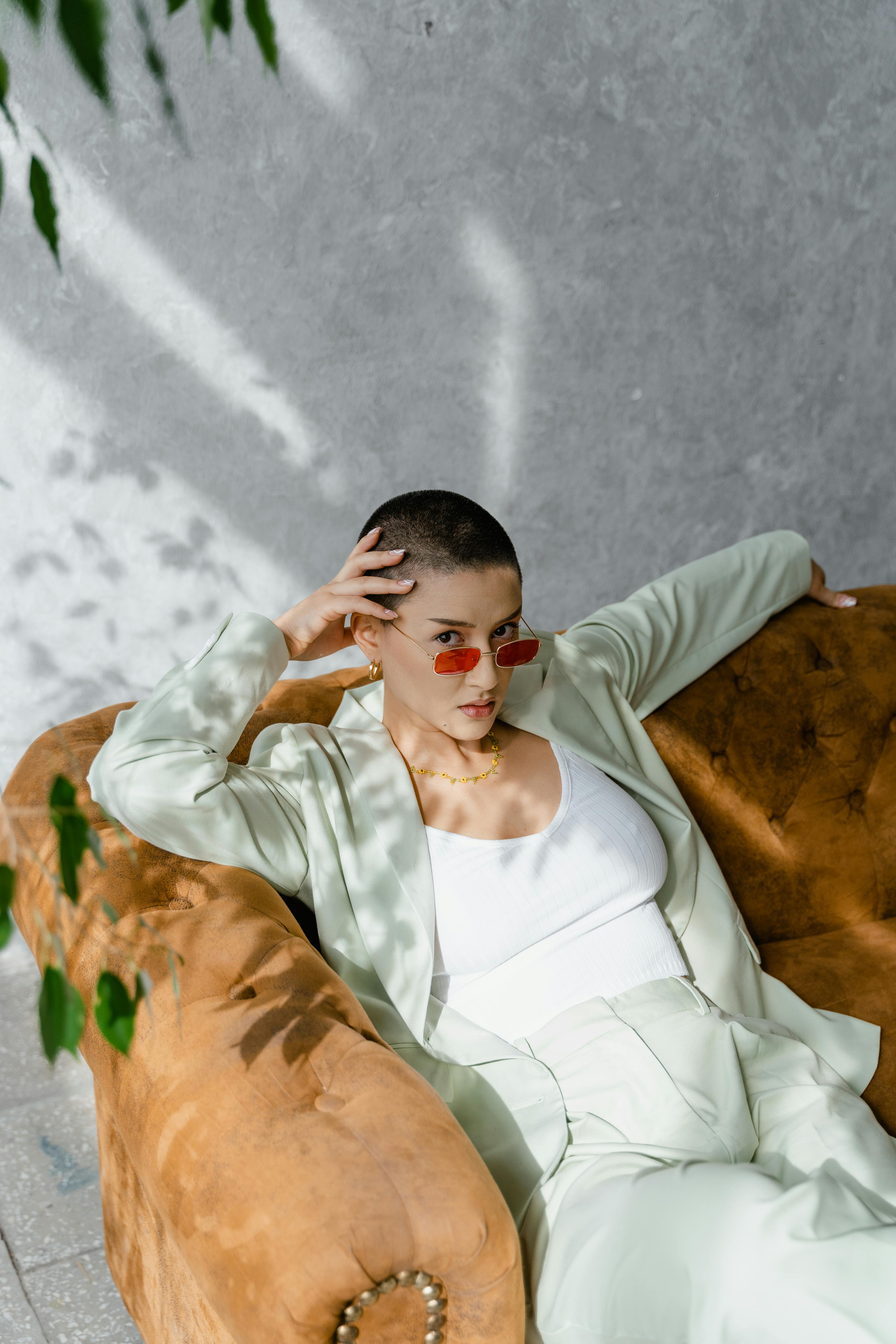 Dimly Lit Lounge With A Bold And Modern Outfit With Partner Photos ...