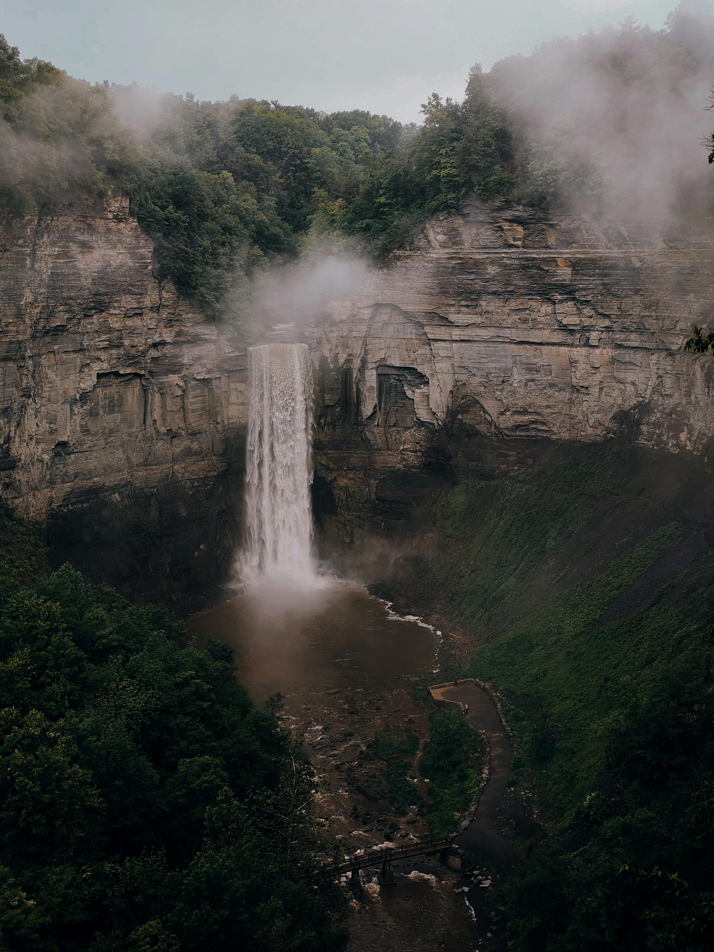 Aerial Shot of Water Fall · Free Stock Photo