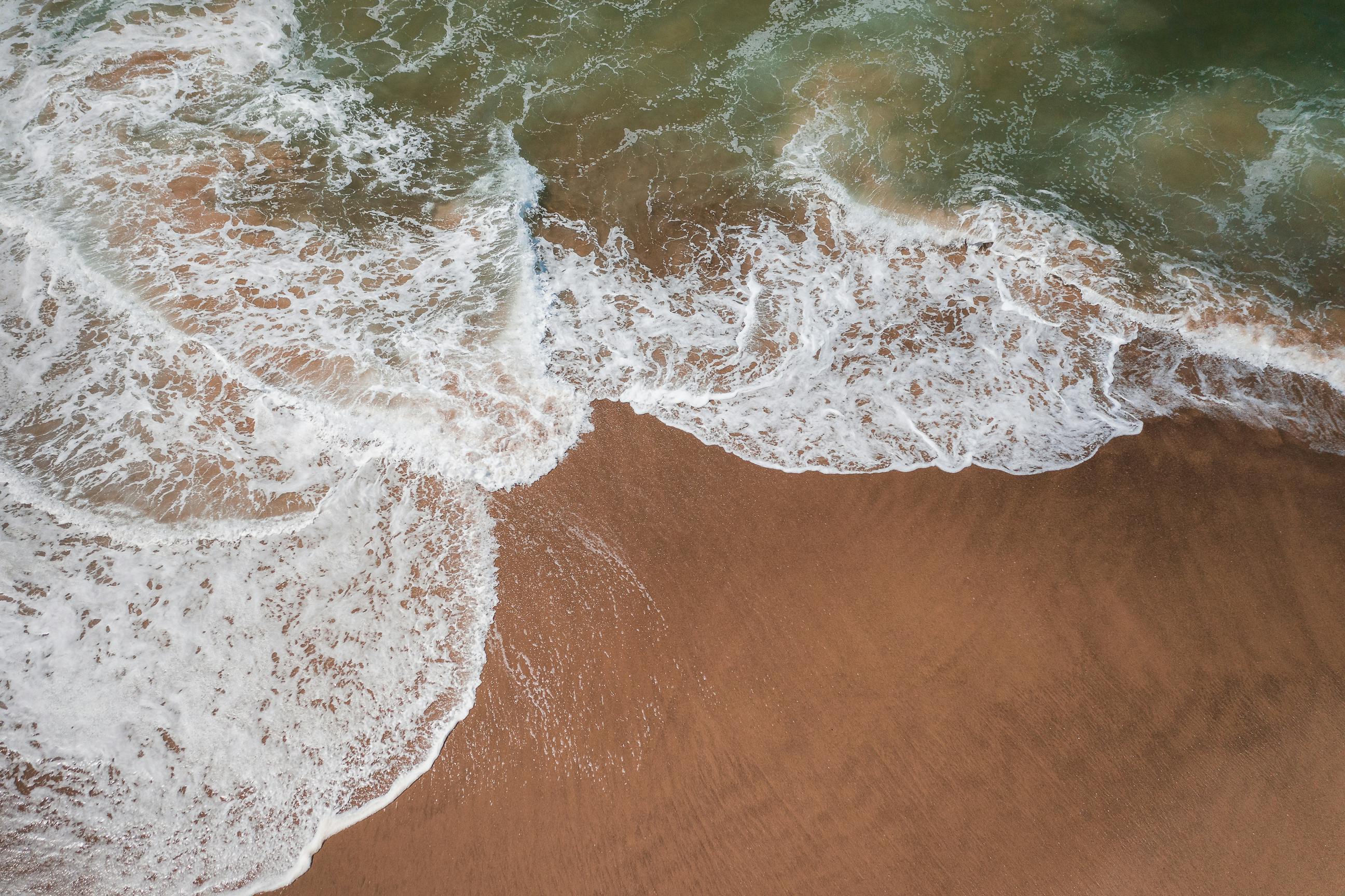 Aerial View of Ocean Waves · Free Stock Photo