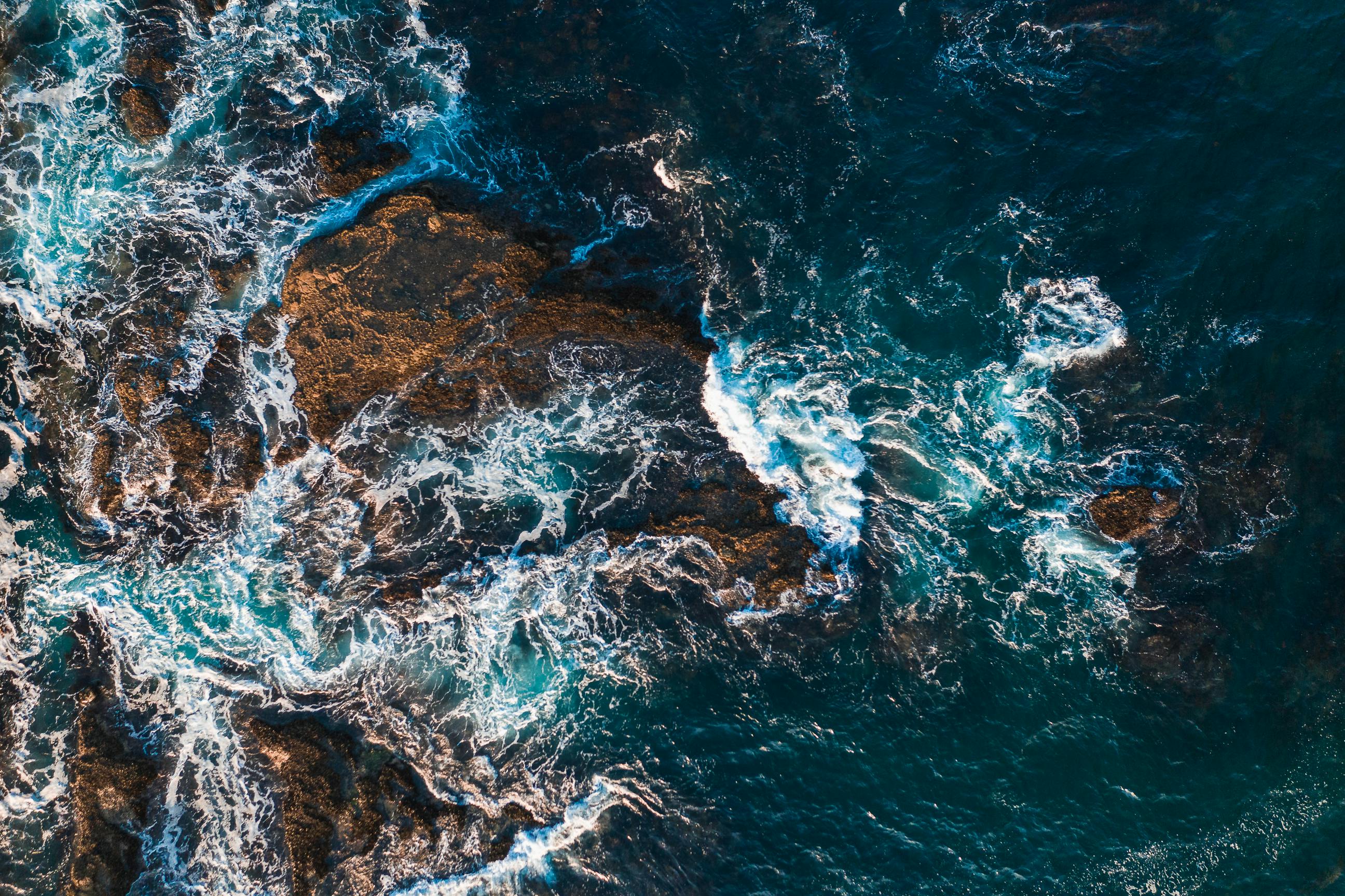 Water Waves Hitting Rocks · Free Stock Photo