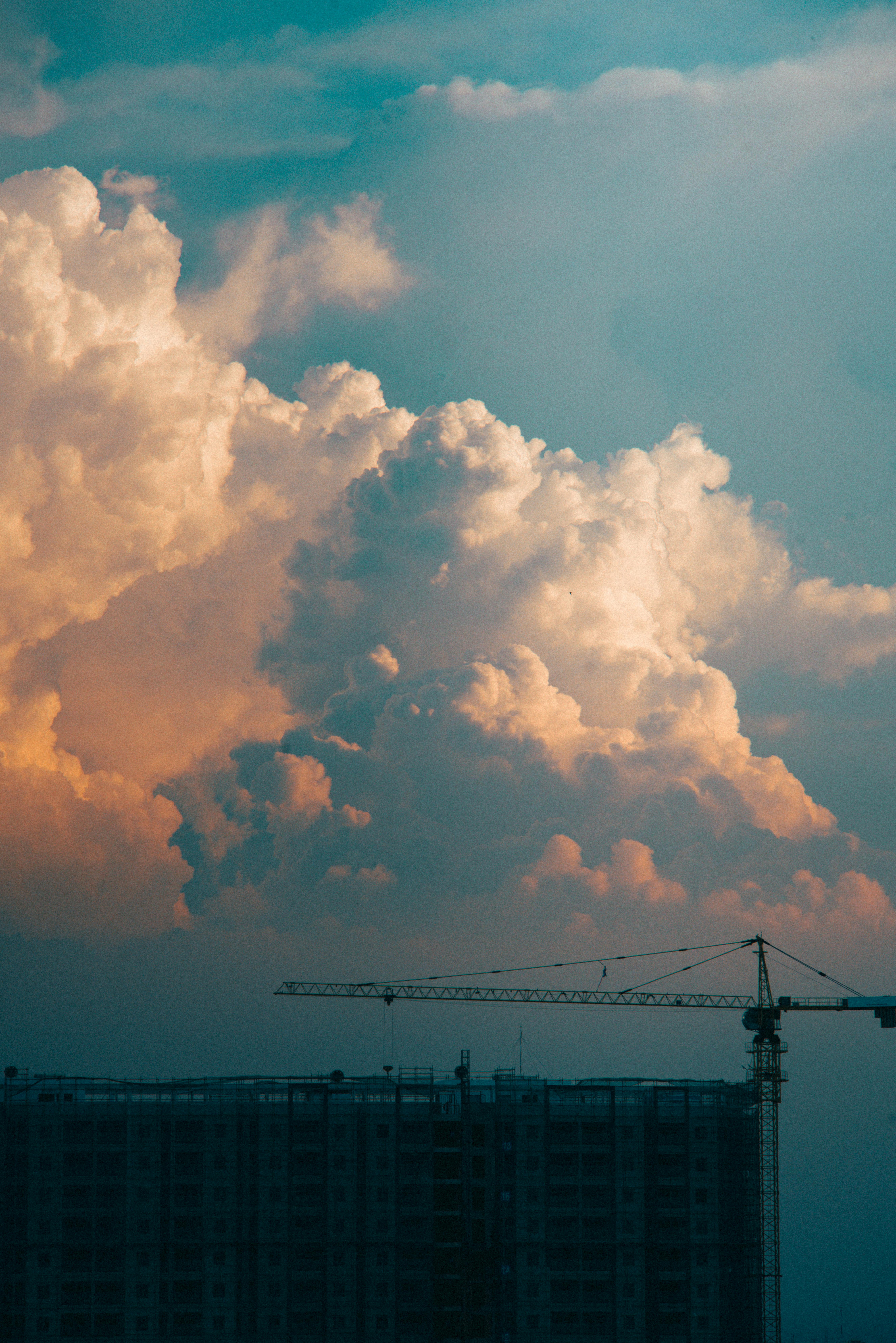 Clouds on Sky over Construction · Free Stock Photo