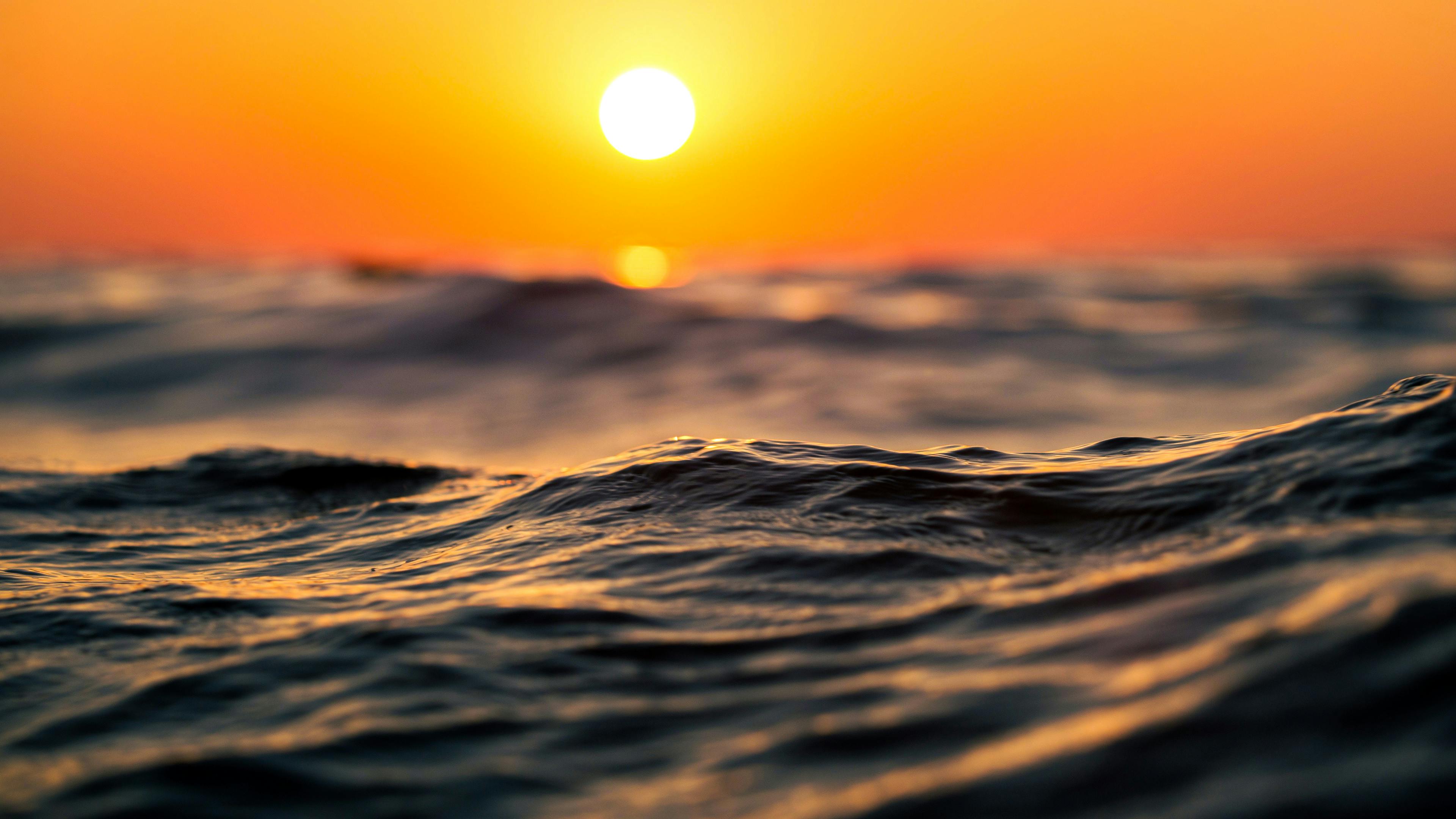 Ocean Waves During Sunset · Free Stock Photo