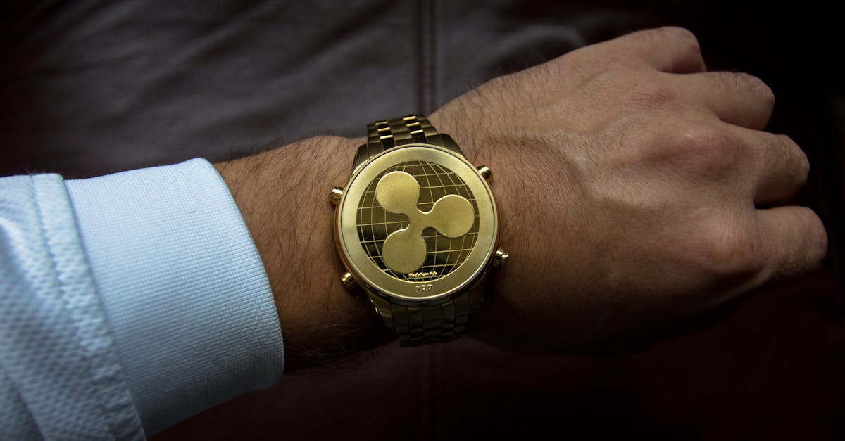 Person Wearing Round Gold Watch Free Stock Photo person-wearing-round-gold-watch-free-stock-photo