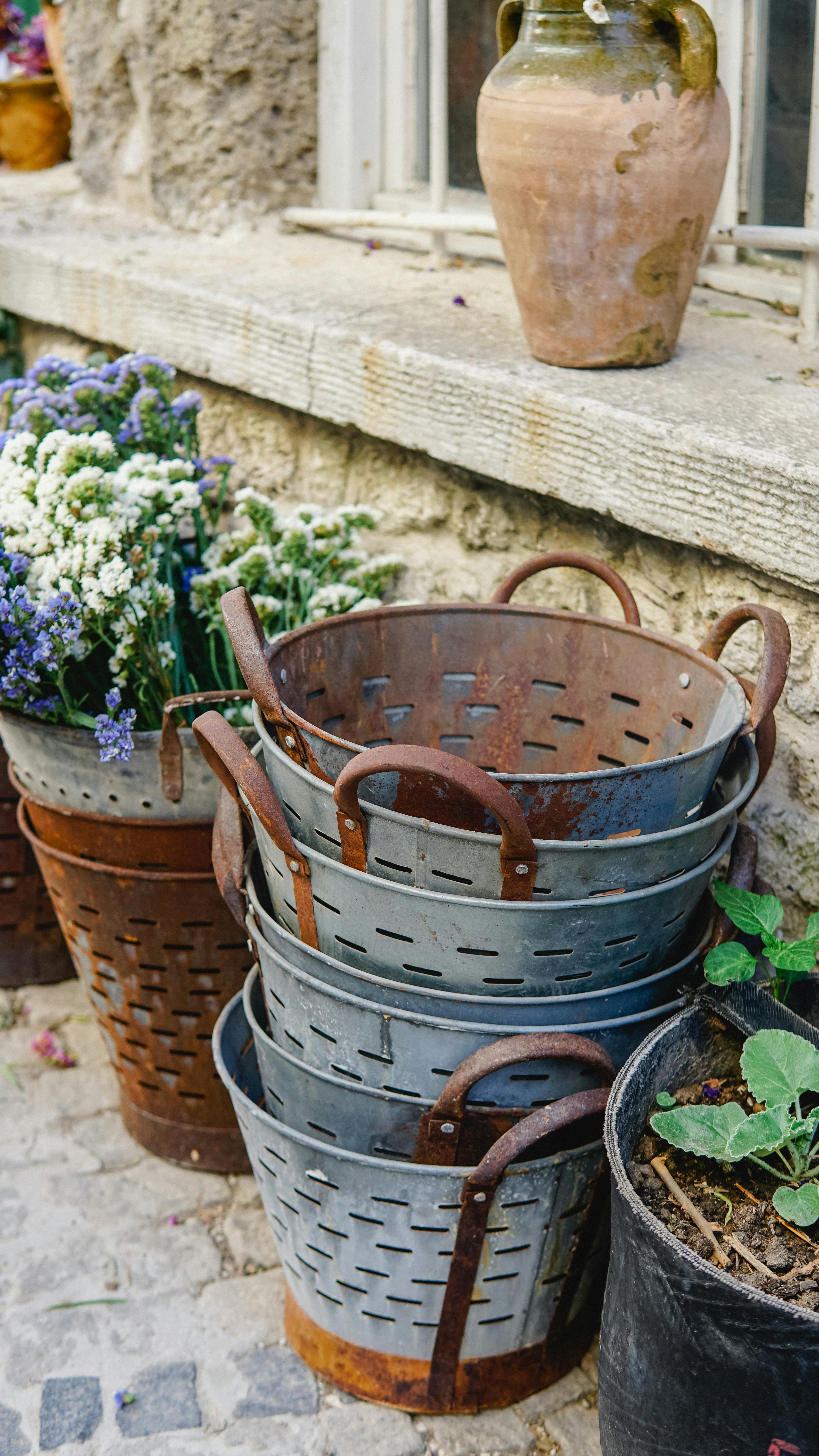 A White and Yellow Bucket Full of Colored Popcorn · Free Stock Photo