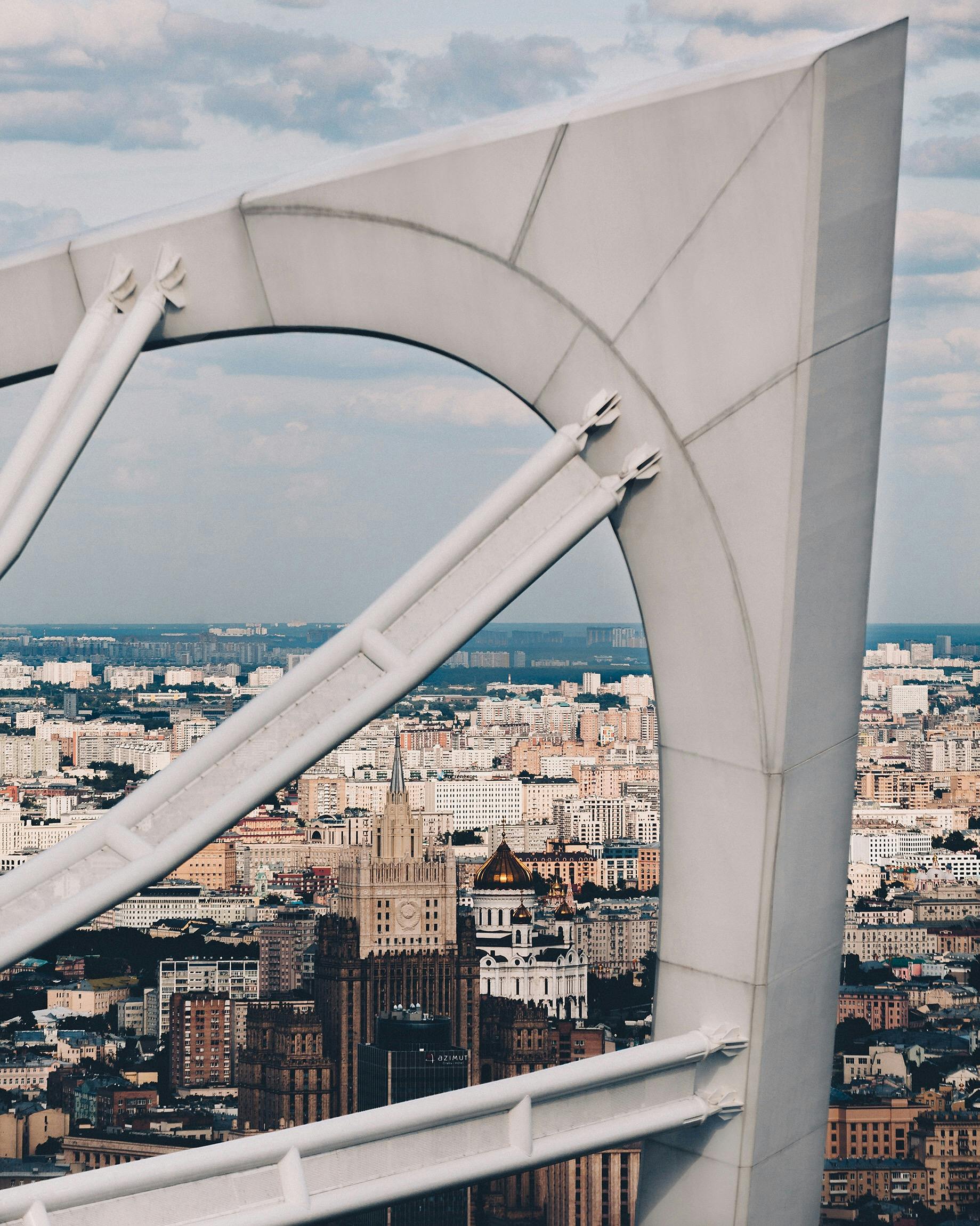 City Skyline From a Building Rooftop · Free Stock Photo