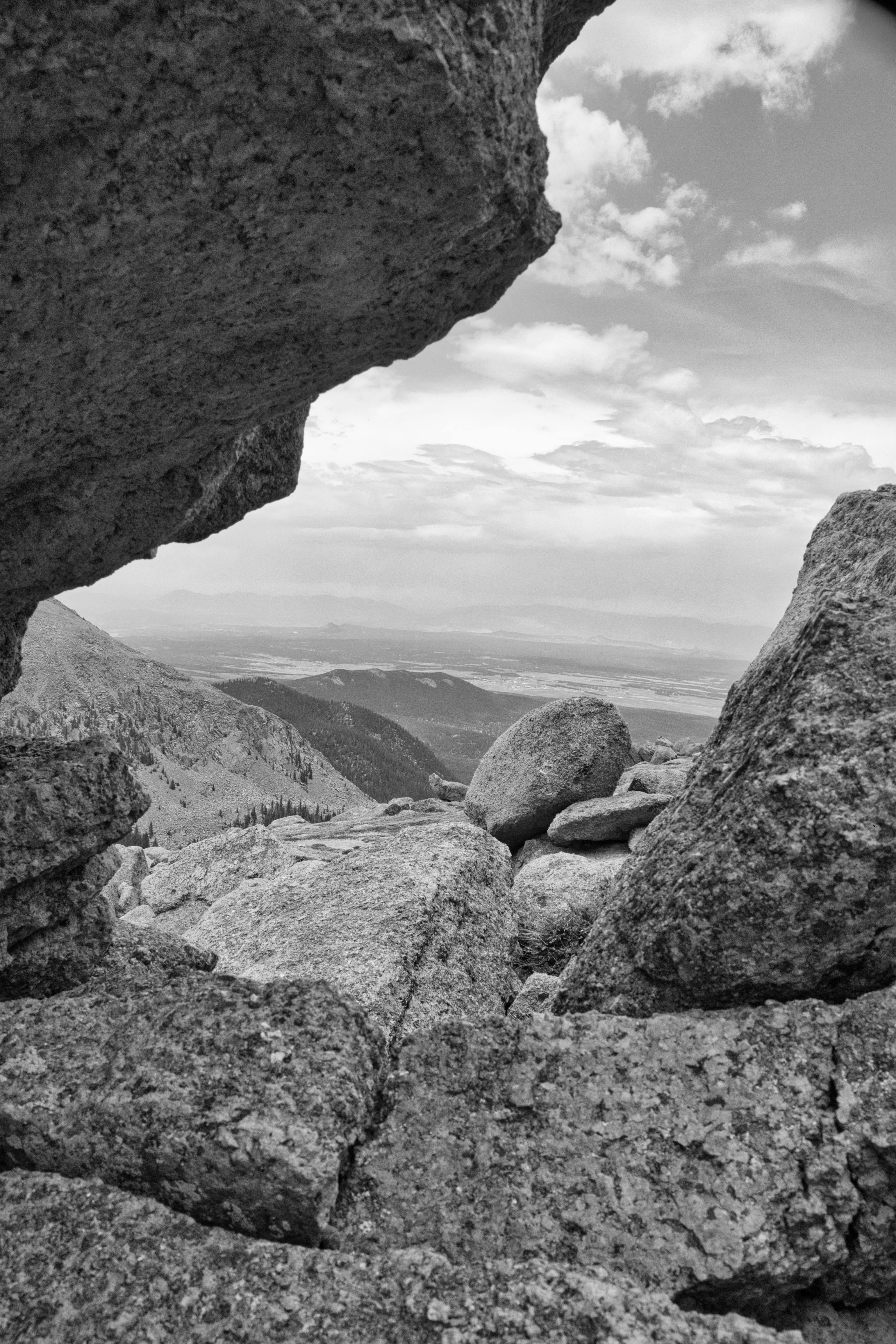 Black and White Photo of Boulders · Free Stock Photo