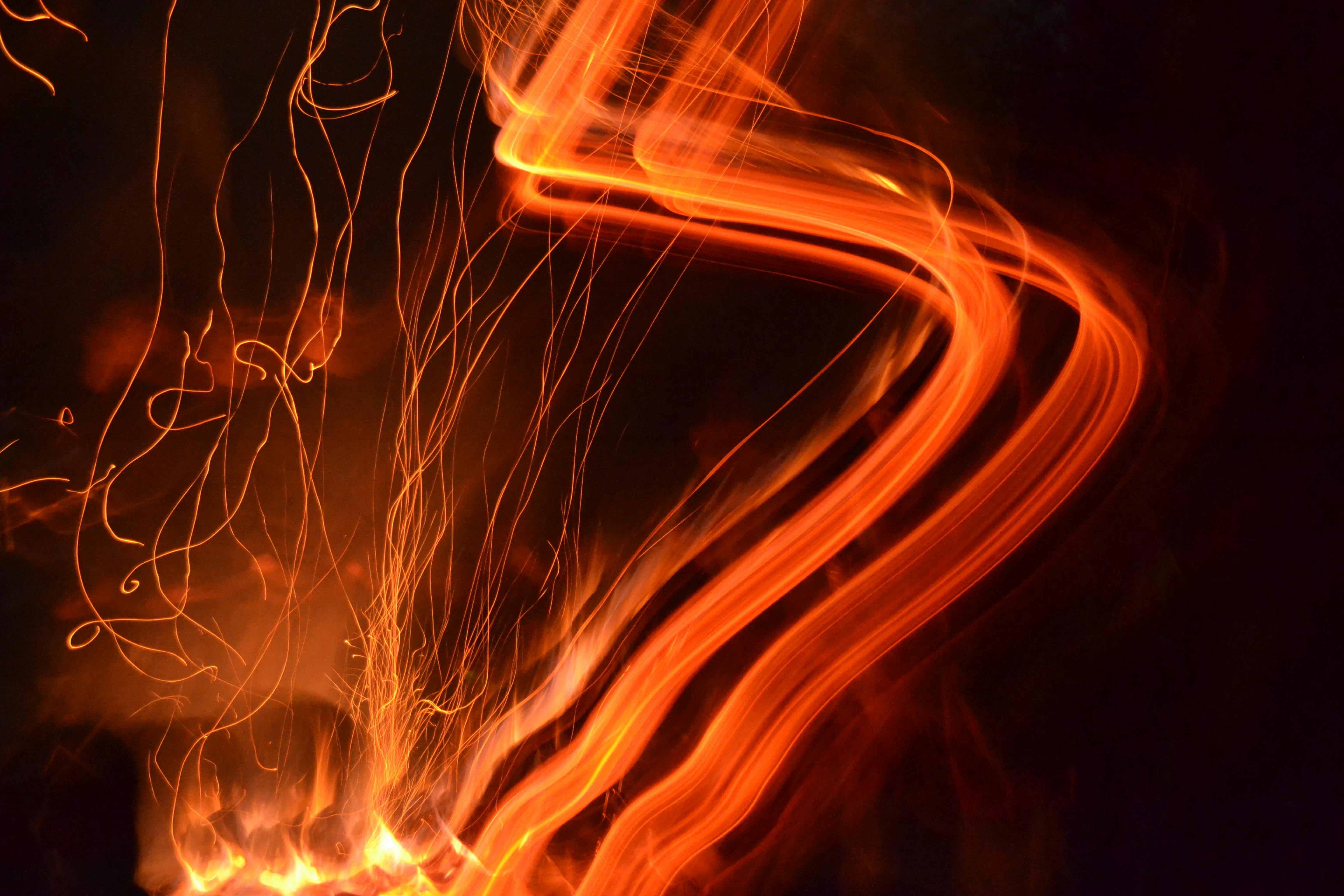 Time Lapse Photography of Burning Fire · Free Stock Photo
