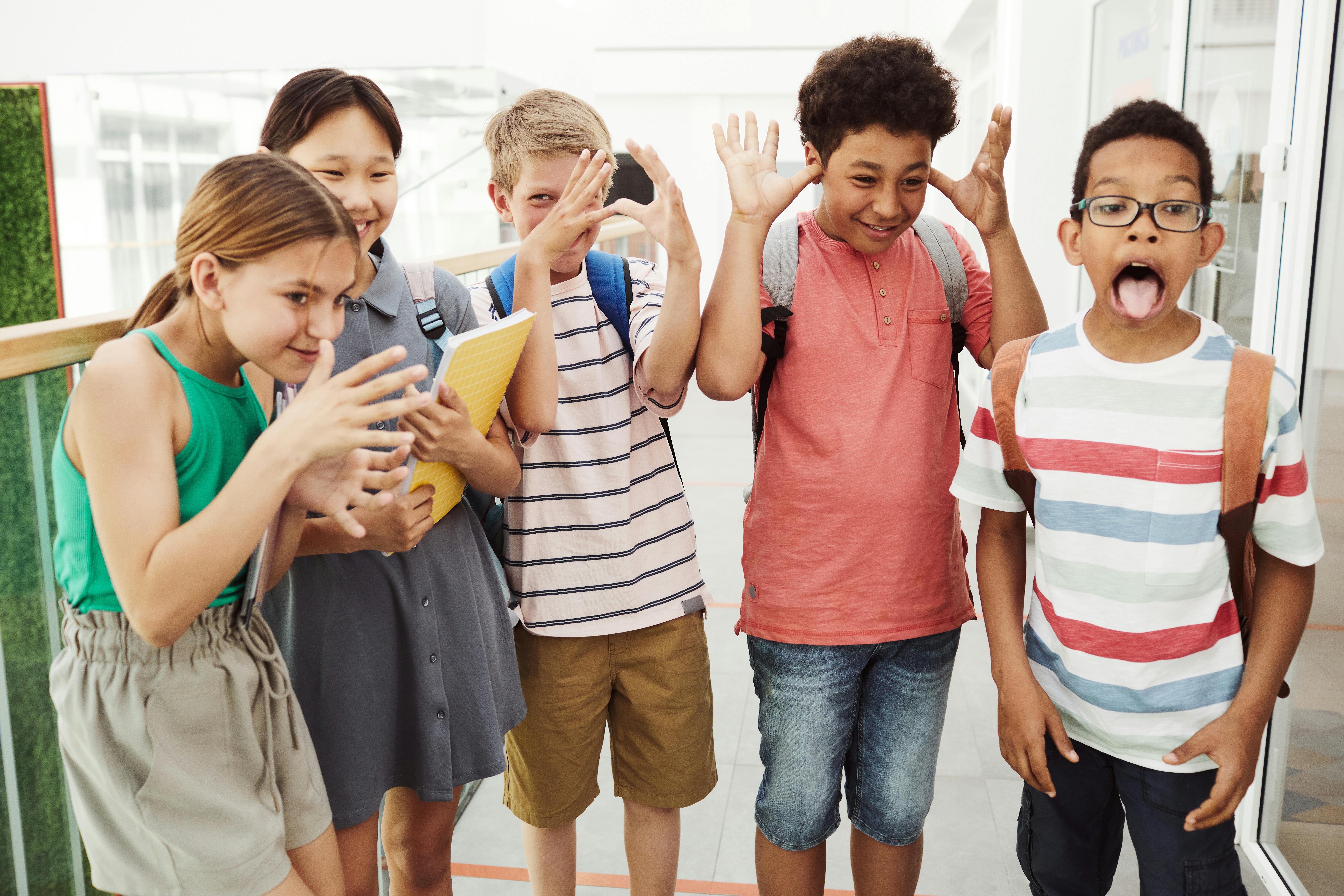 Students Doing Wacky Poses · Free Stock Photo