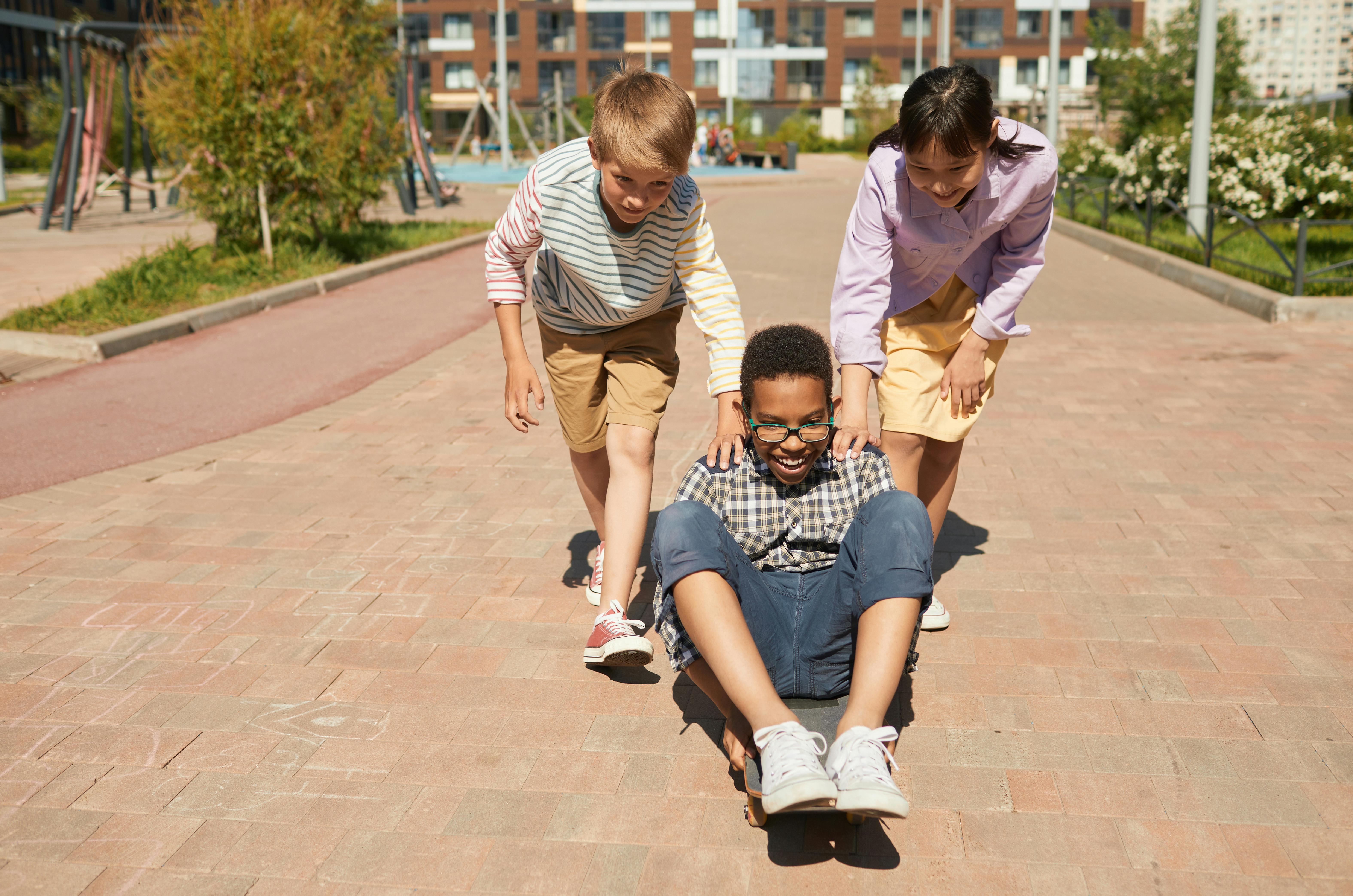 Kids Playing on the Street · Free Stock Photo