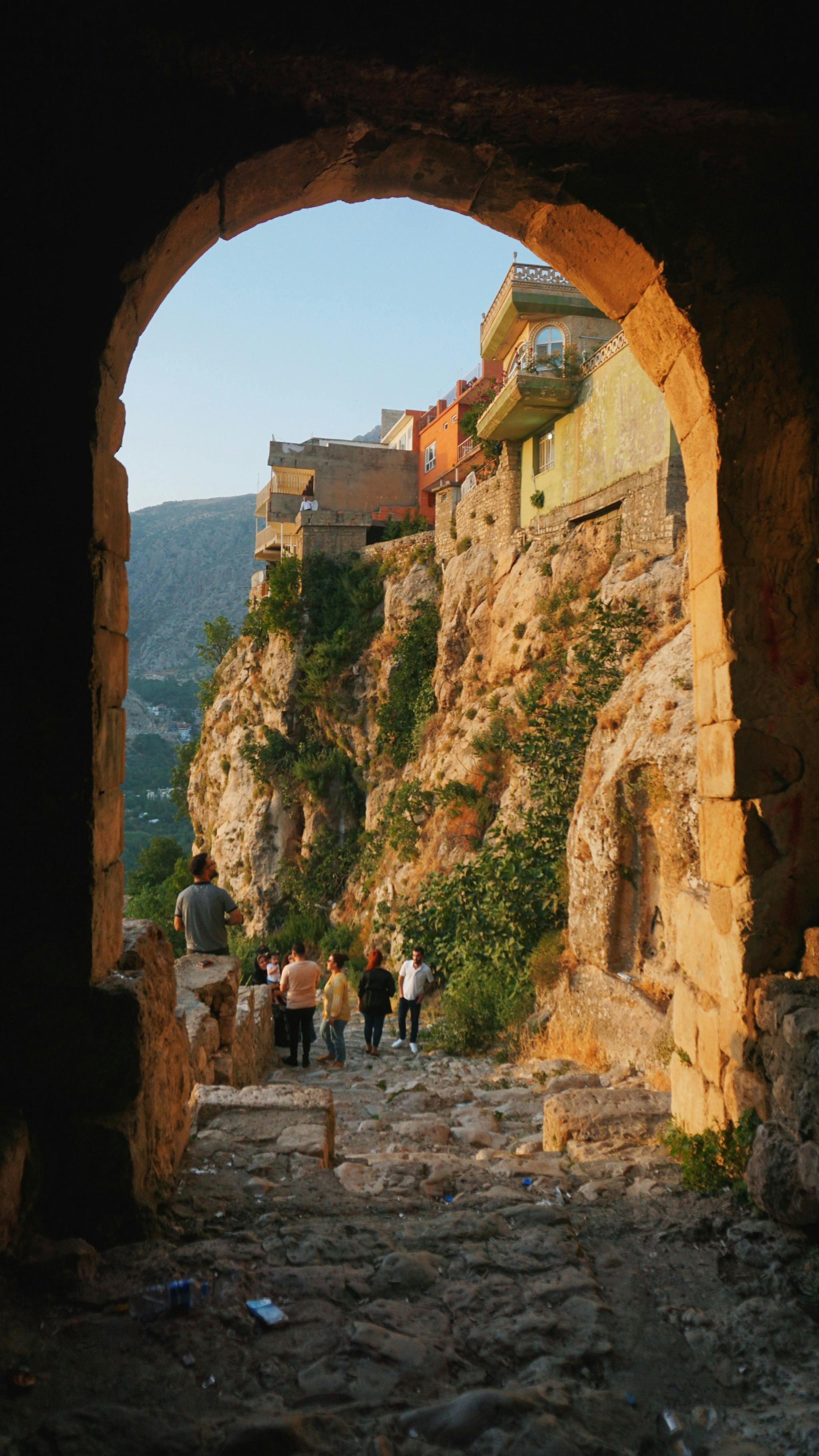 Stone Arch over Ancient Ruins · Free Stock Photo